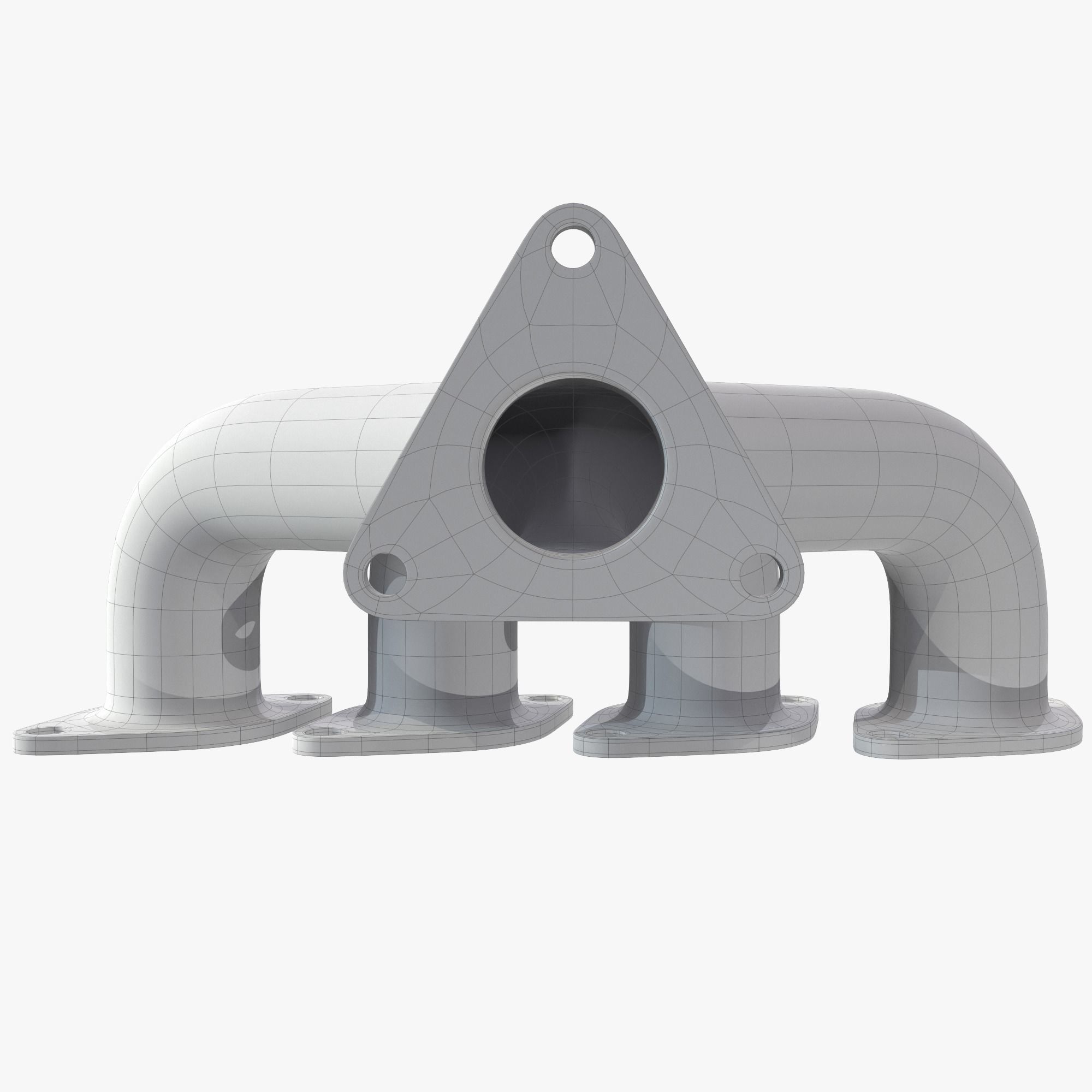 Exhaust header 3D model | CGTrader