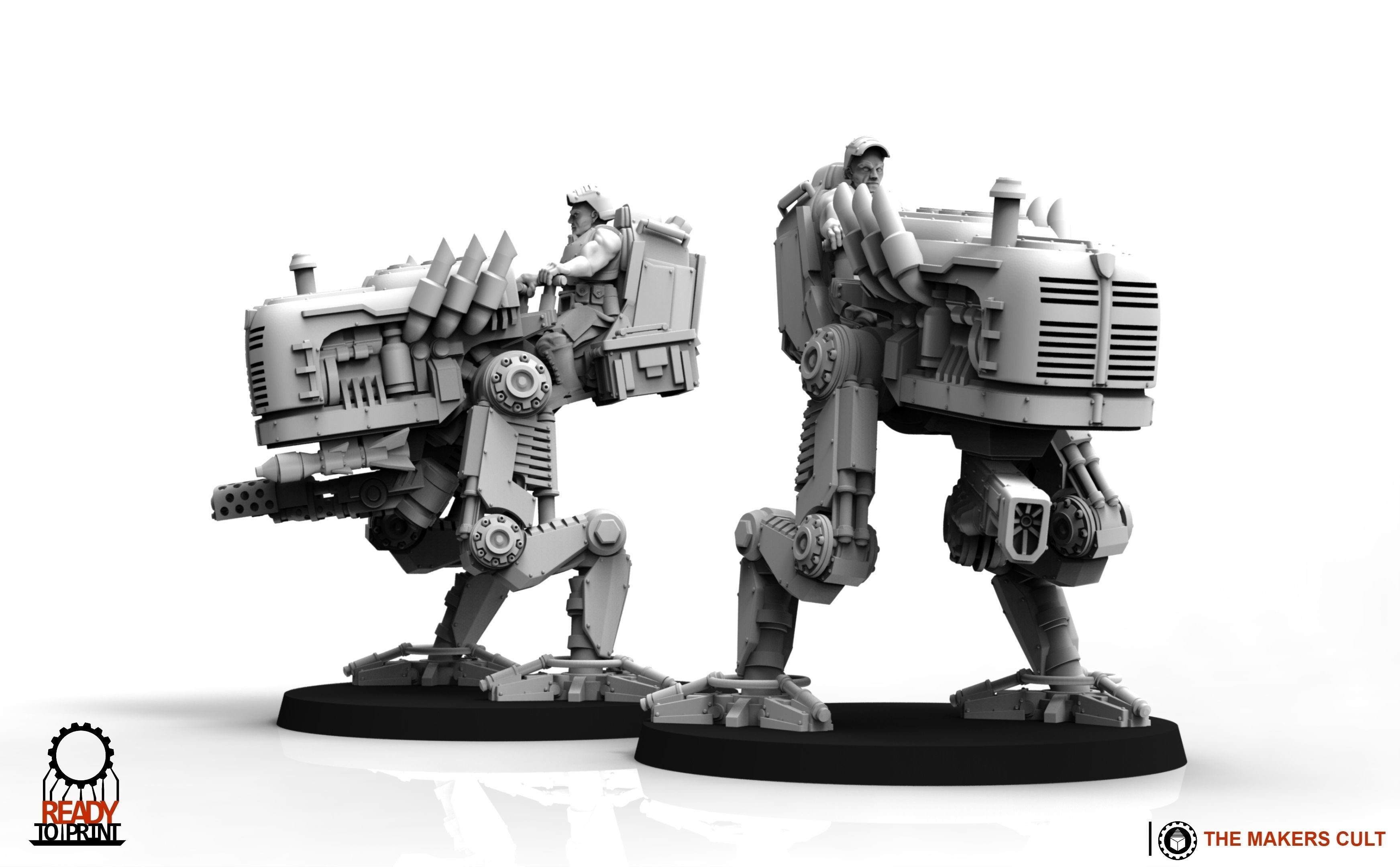 Cyberzerkers - Scout Mech 3D model 3D printable | CGTrader