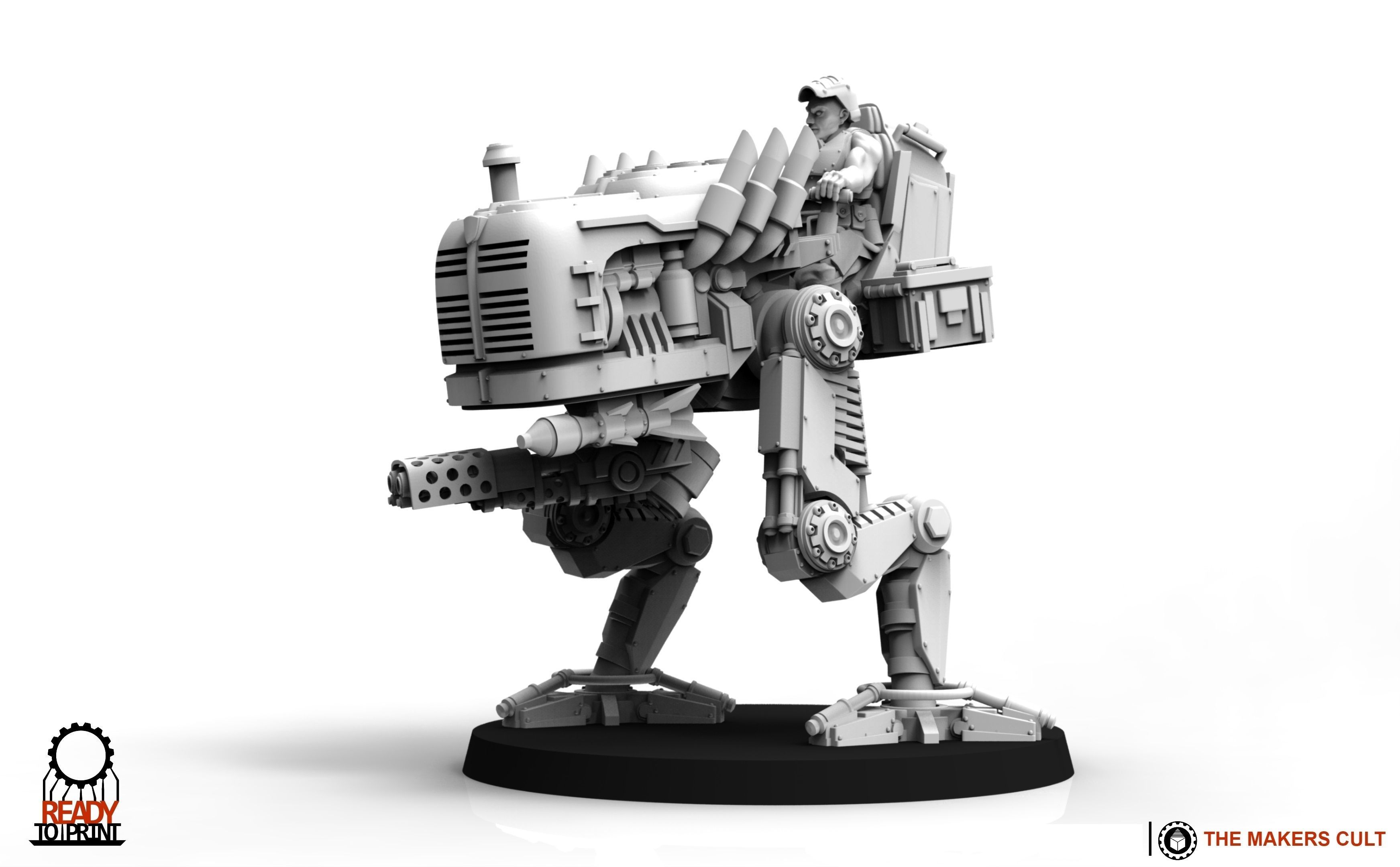Cyberzerkers - Scout Mech 3D model 3D printable | CGTrader