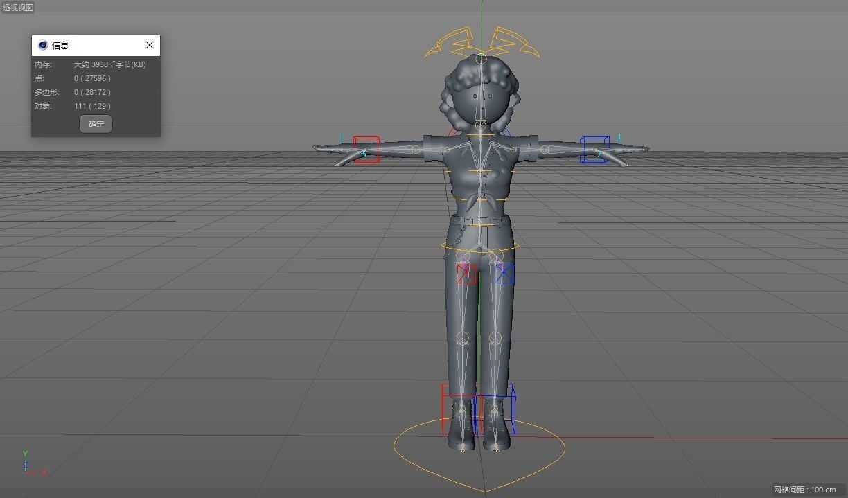 C4D model of mainstream female characters in the 90s 3D model | CGTrader