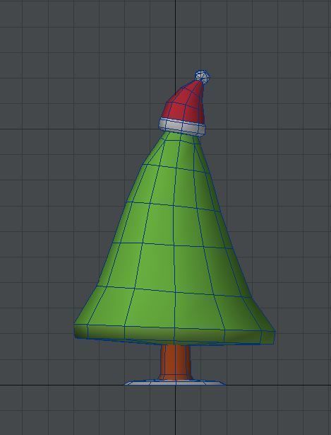 3D model Set of low poly Christmas Tree set B Low-poly 3D model VR / AR ...