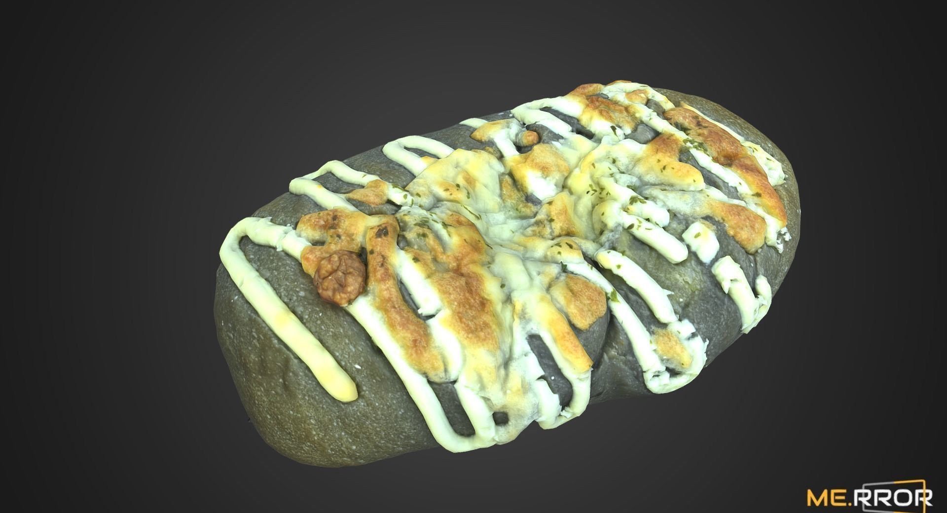 3D model Squid Ink Bread VR / AR / low-poly | CGTrader