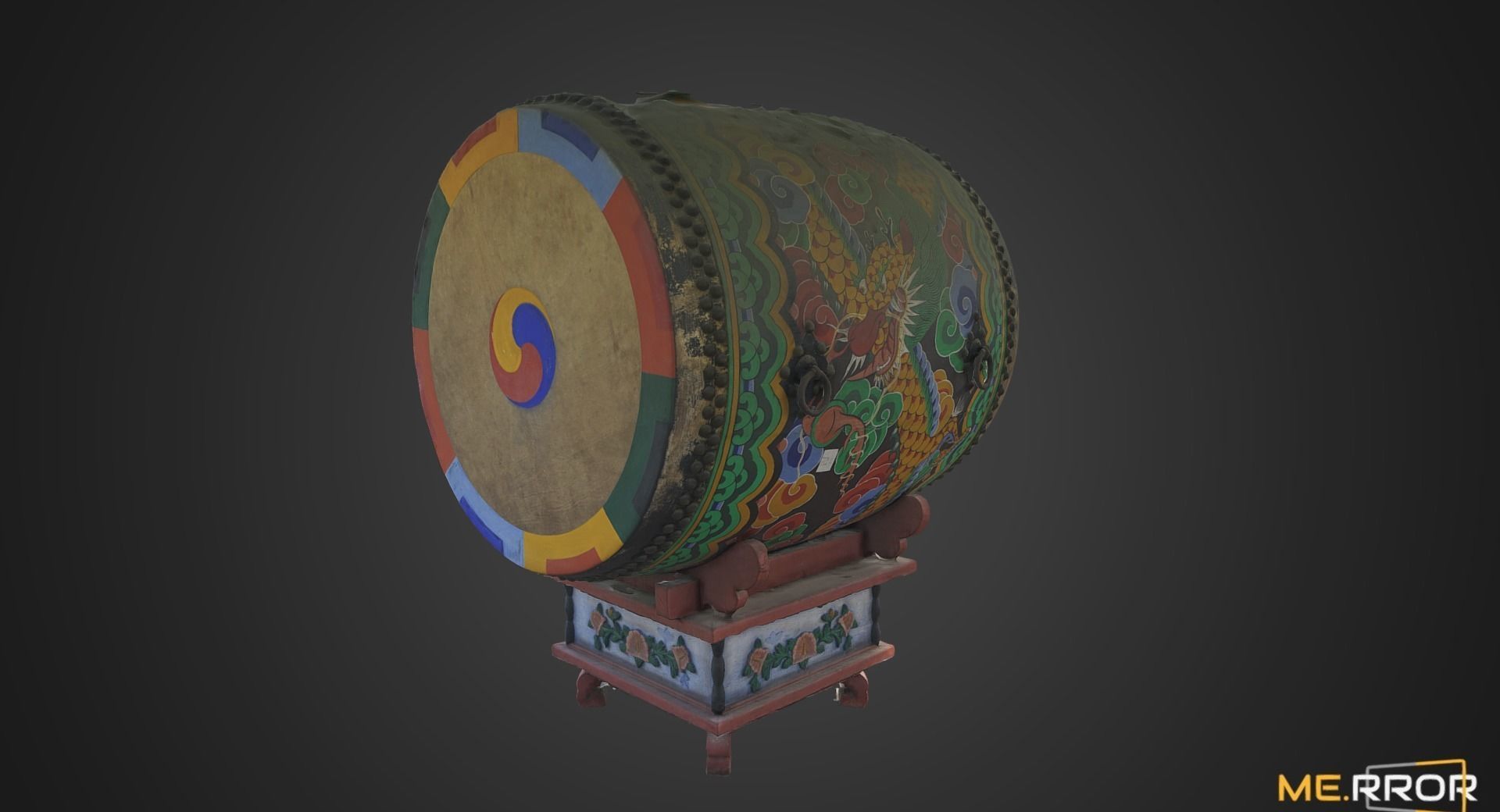 Korean Traditional Drum Buk 3D model | CGTrader
