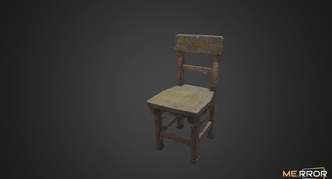 3D model Small Wood Chair VR / AR / low-poly | CGTrader