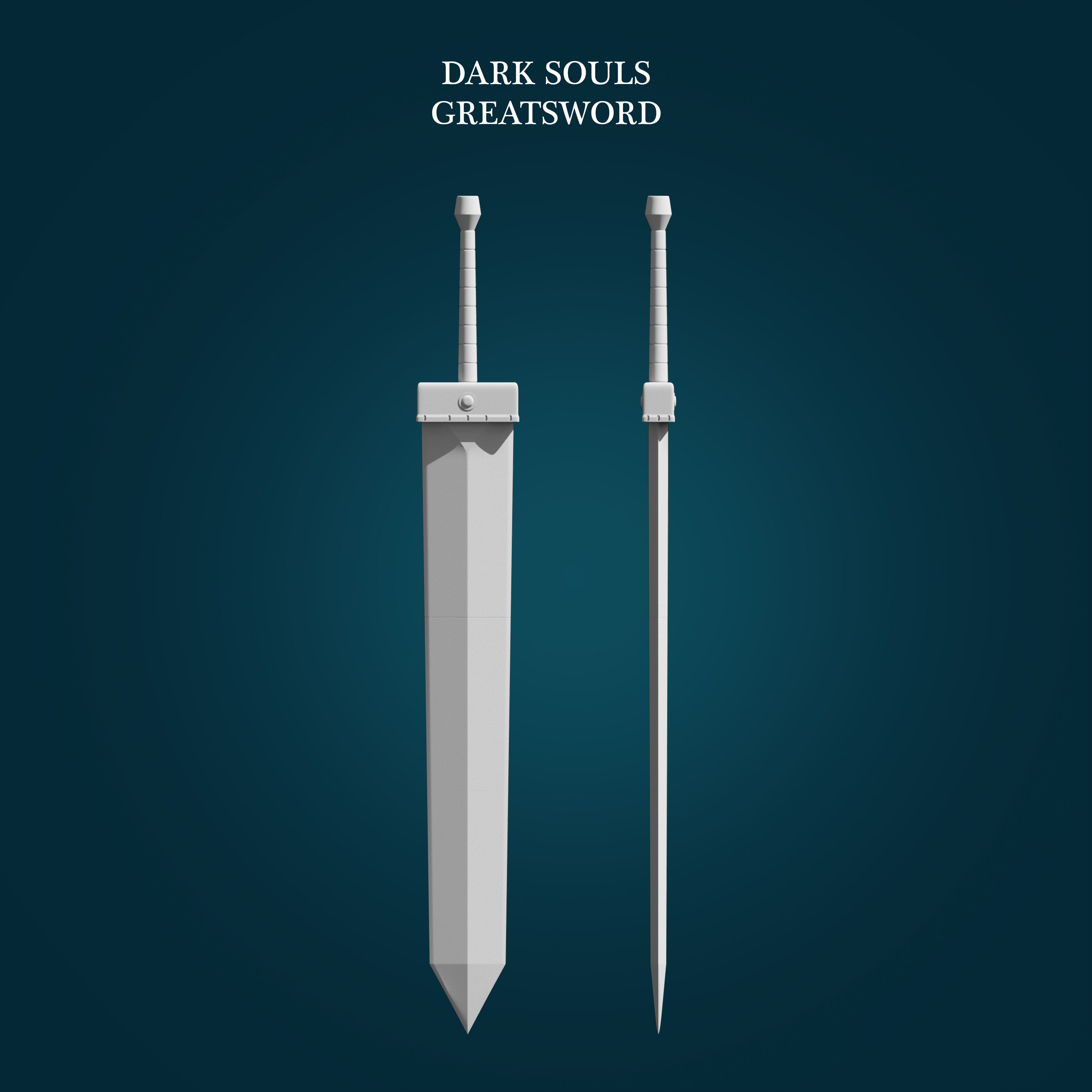 Greatsword from Dark Souls 3D model 3D printable | CGTrader