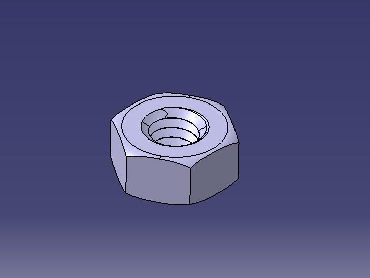 M10 Hex Nut 3D model 3D printable | CGTrader