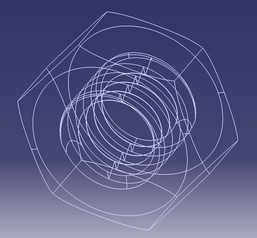 M8 Hex Nut 3D model 3D printable | CGTrader