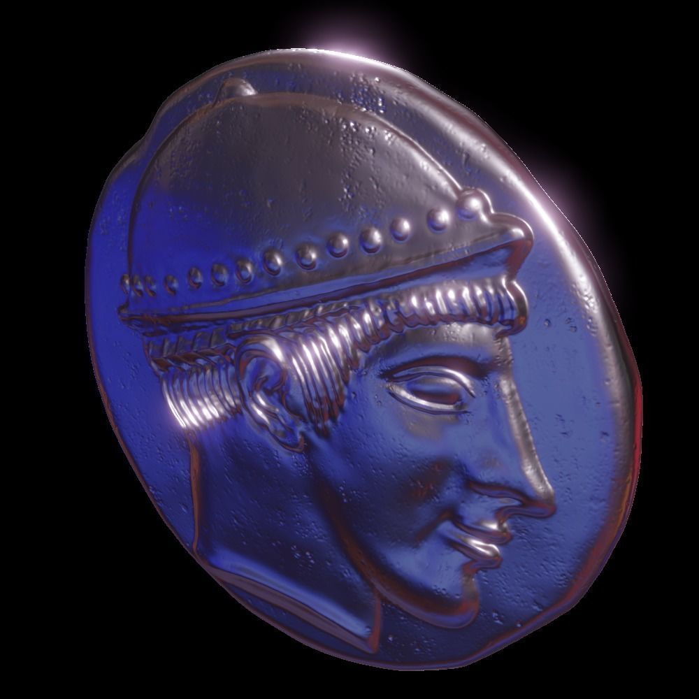 ancient coin print model 3D model 3D printable | CGTrader