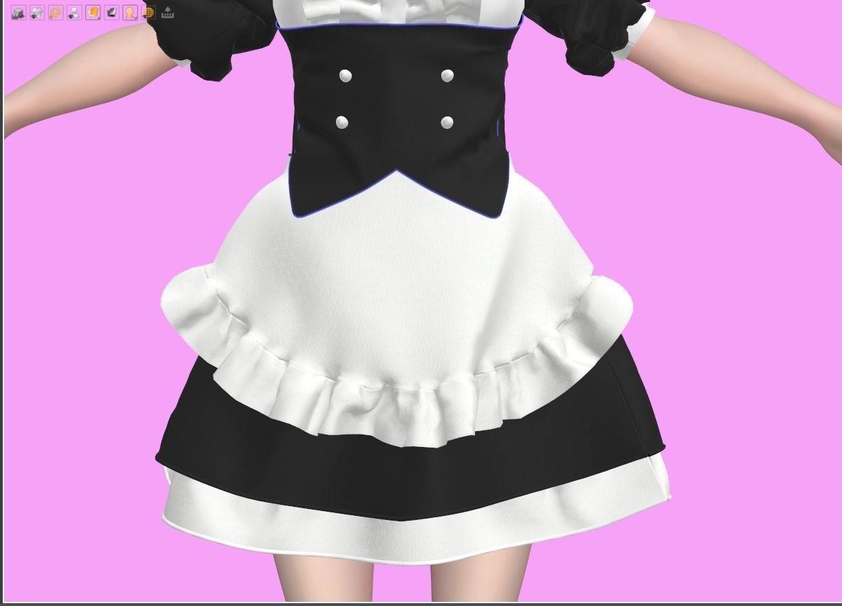 Maid - Marvelous designer program 3D model | CGTrader