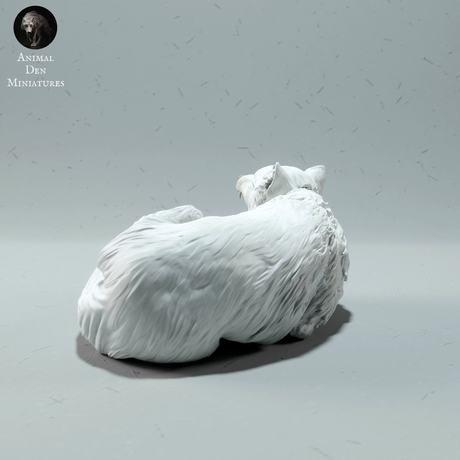 Arctic Fox Sleep 3D model 3D printable | CGTrader
