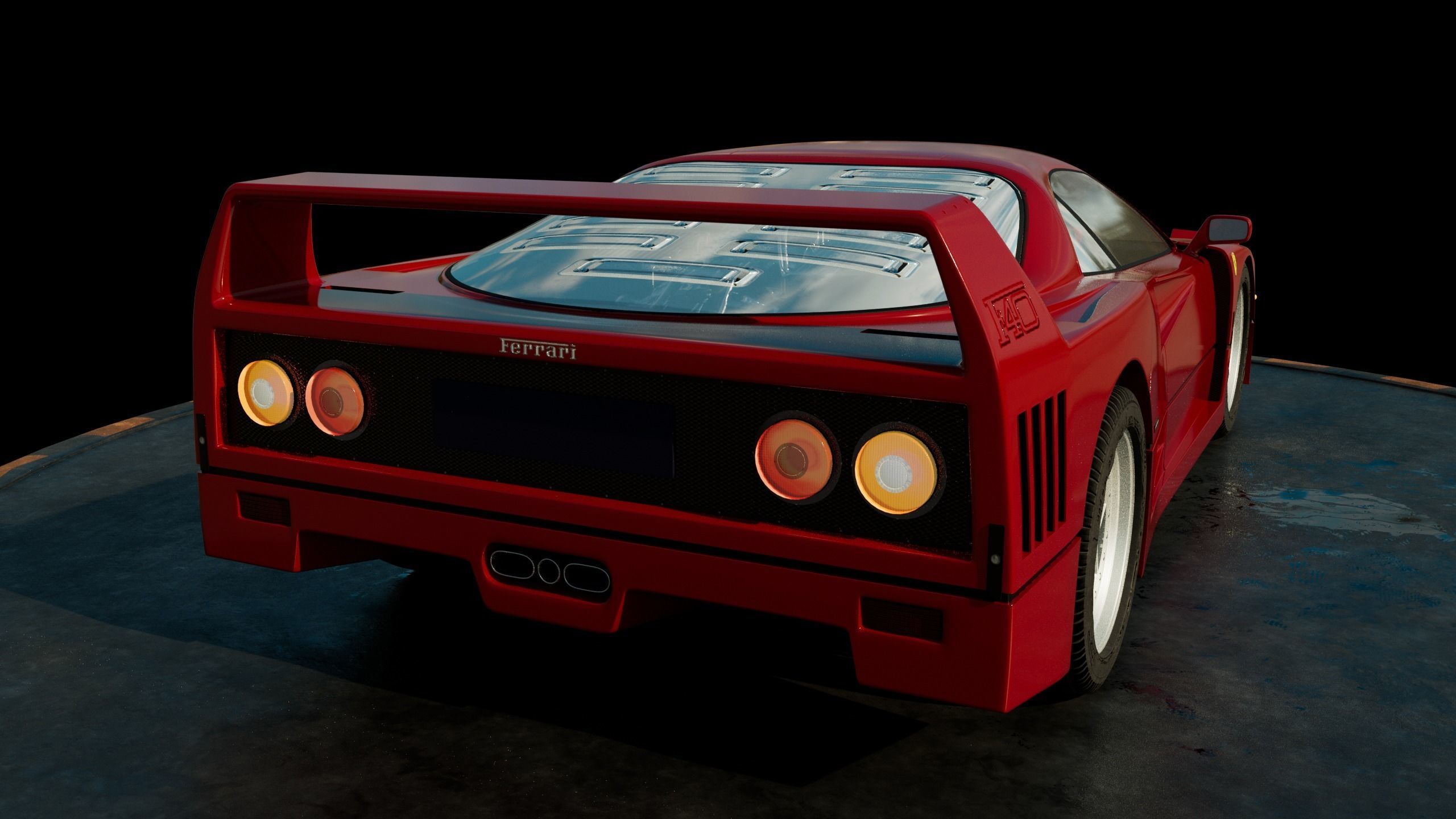 Ferrari F40 - Retro Supercar 3D model | CGTrader