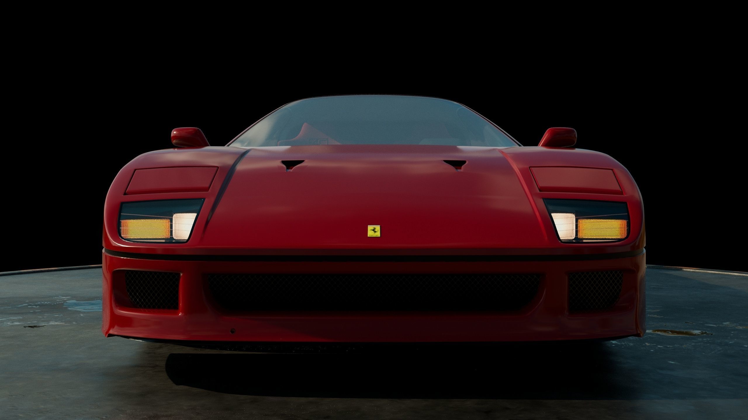 Ferrari F40 - Retro Supercar 3D model | CGTrader