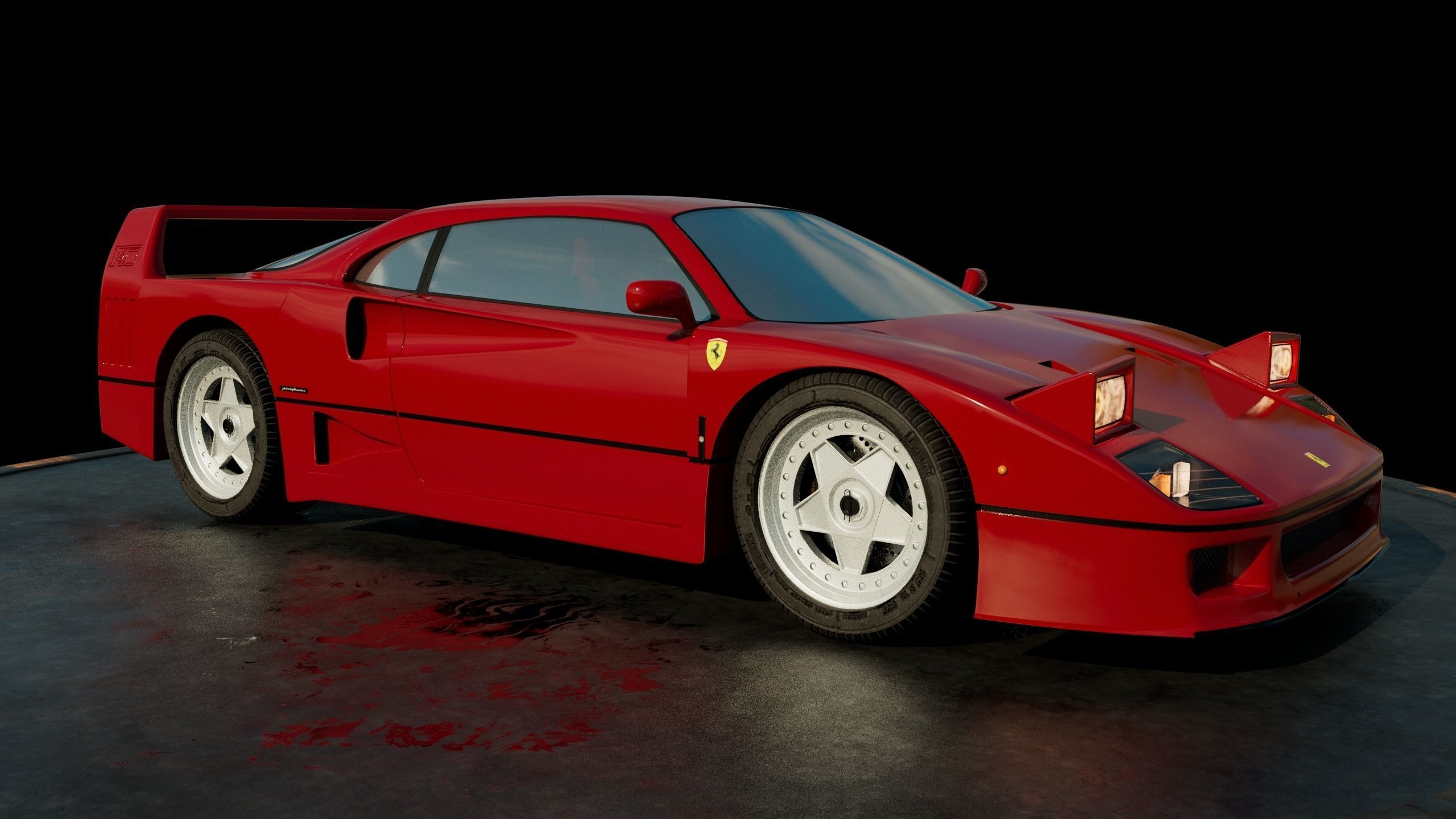 Ferrari F40 - Retro Supercar 3D model | CGTrader