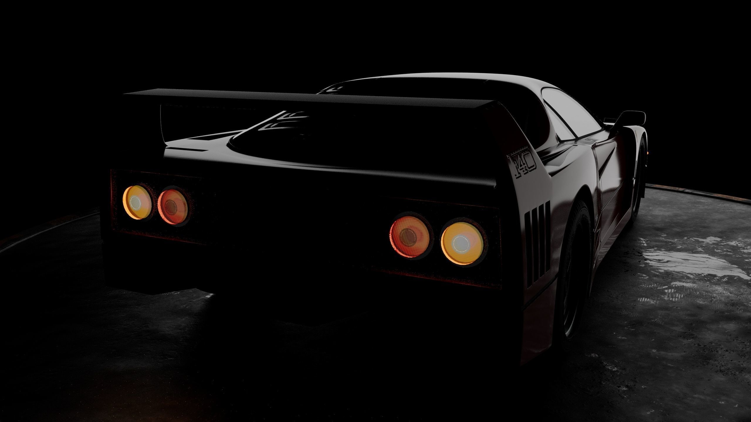 Ferrari F40 - Retro Supercar 3D model | CGTrader