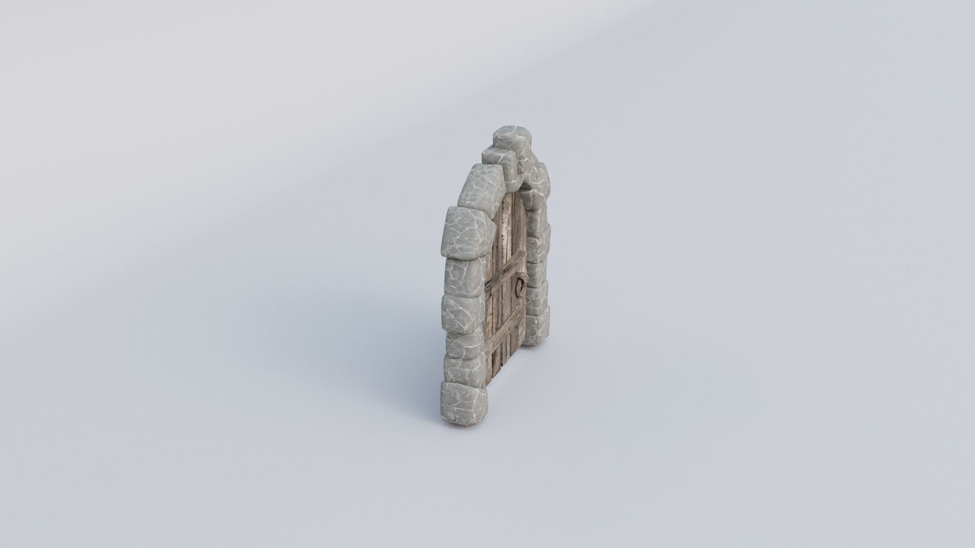 stone gate 3D model | CGTrader