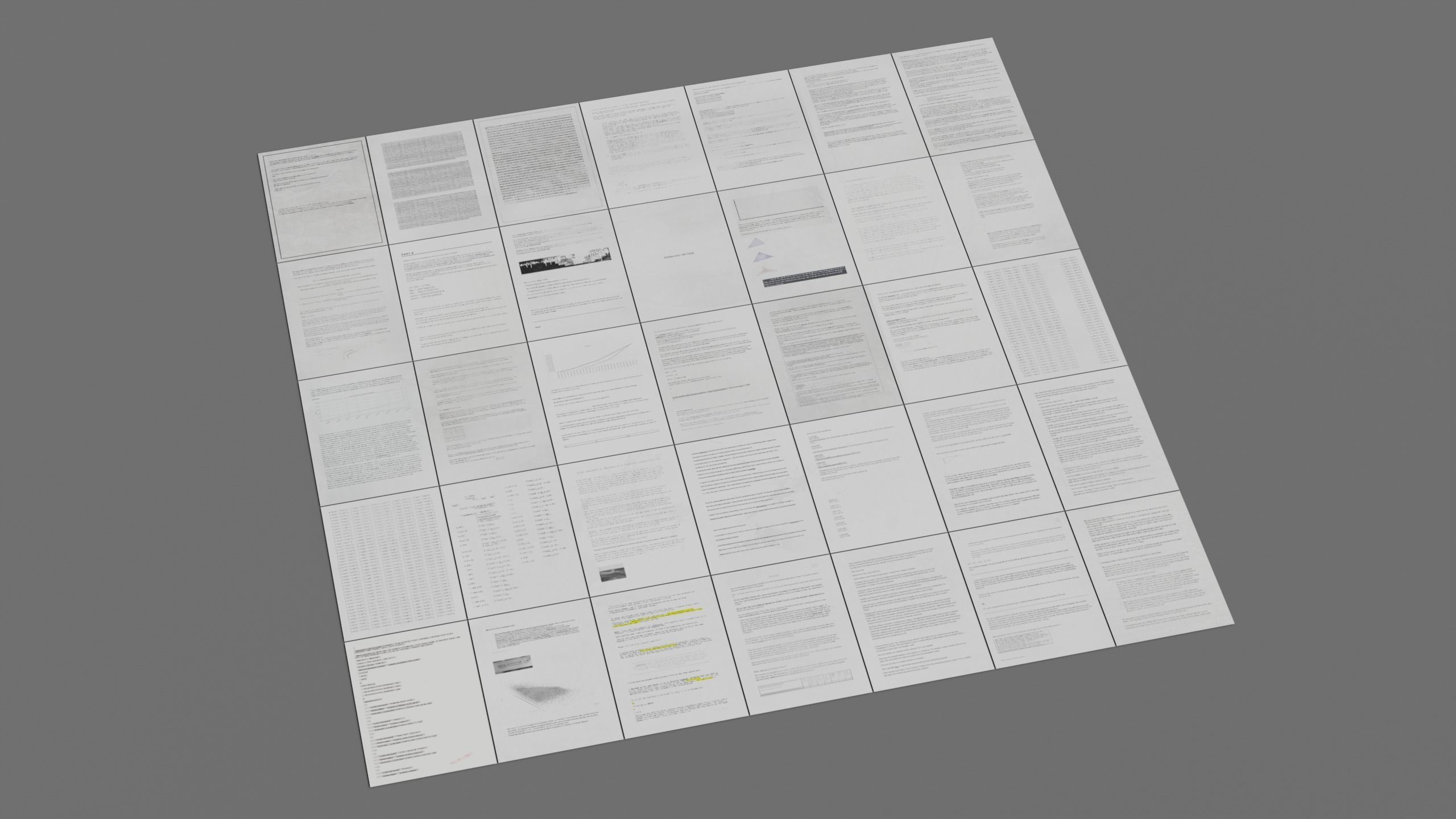 3D model Scattered Paper VR / AR / low-poly | CGTrader