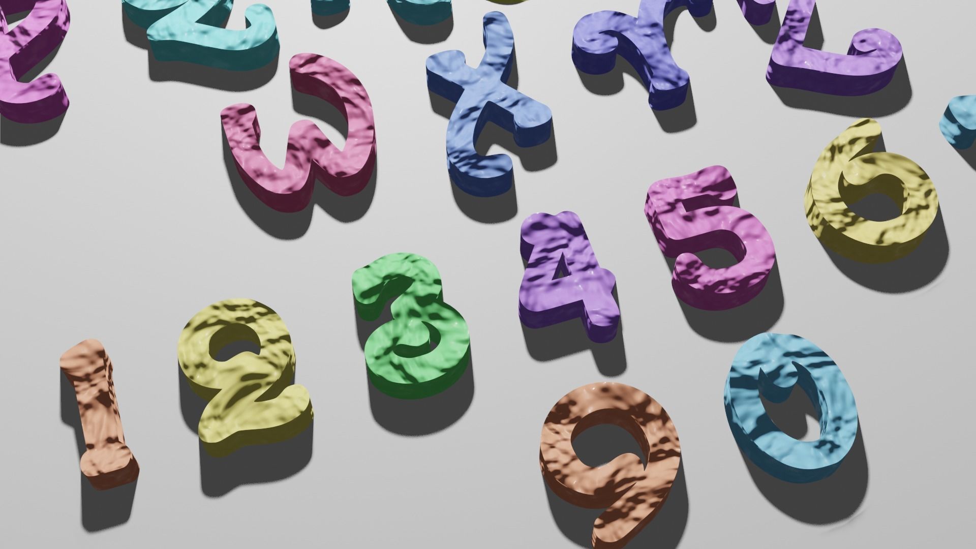 Colorfull Alphabet free 3D model | CGTrader