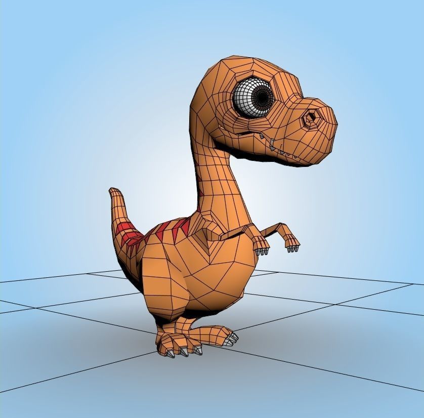 Baby T-rex 3D model | CGTrader