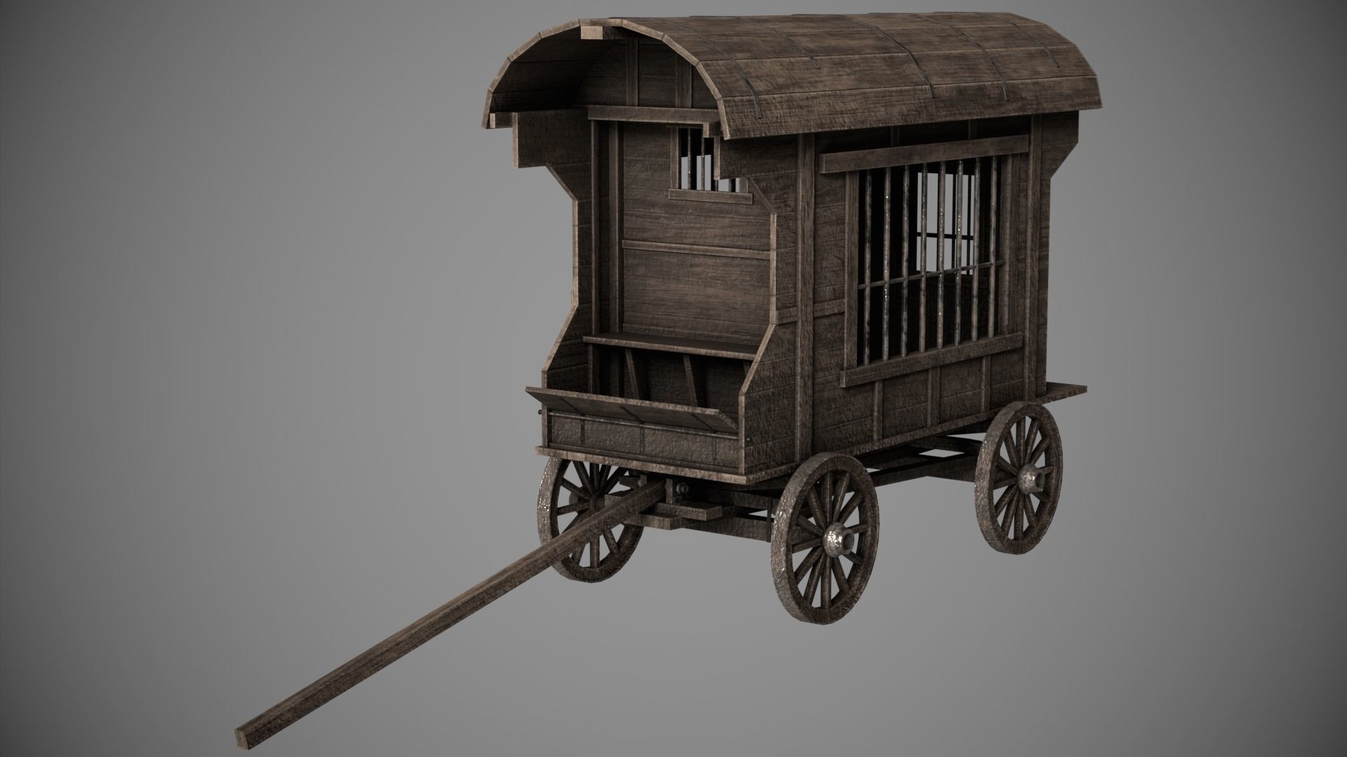 3D model Prison Wagon VR / AR / low-poly | CGTrader
