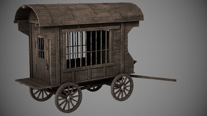 3D model Prison Wagon VR / AR / low-poly | CGTrader