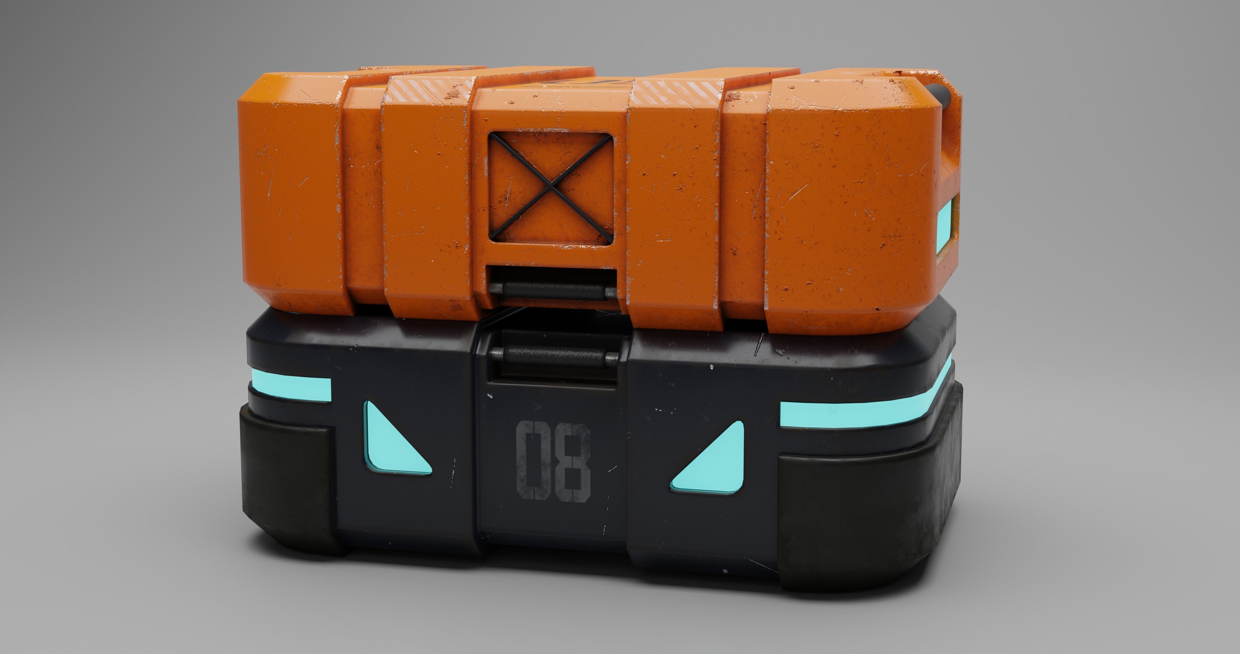 3D model Sci-fi Box PBR Low-poly Game Prop VR / AR / low-poly | CGTrader