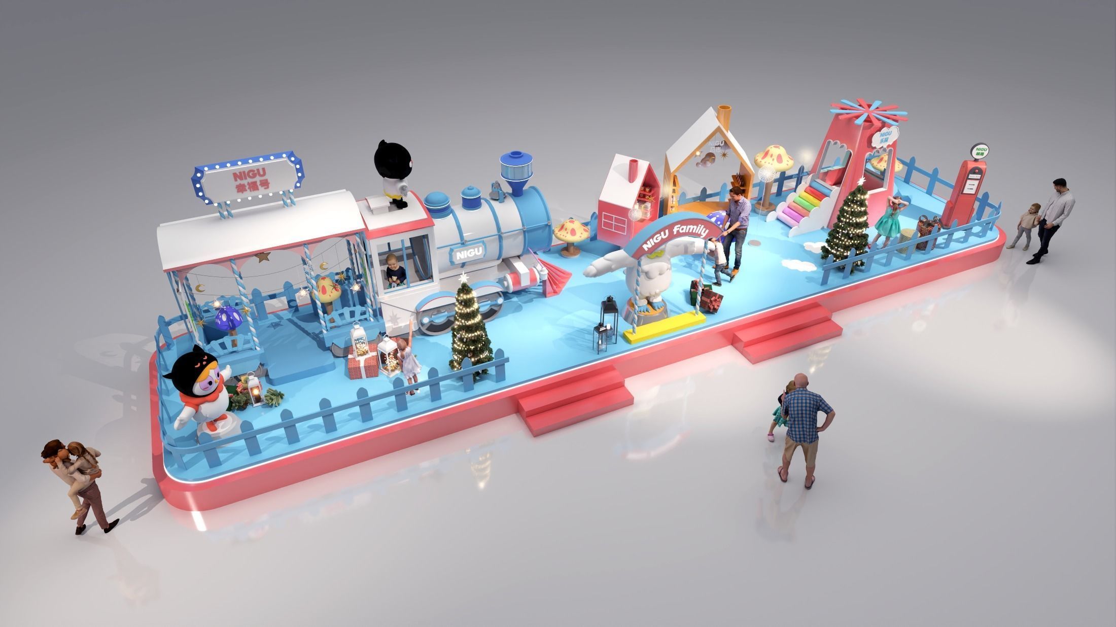 mall atrium booth 3D model | CGTrader