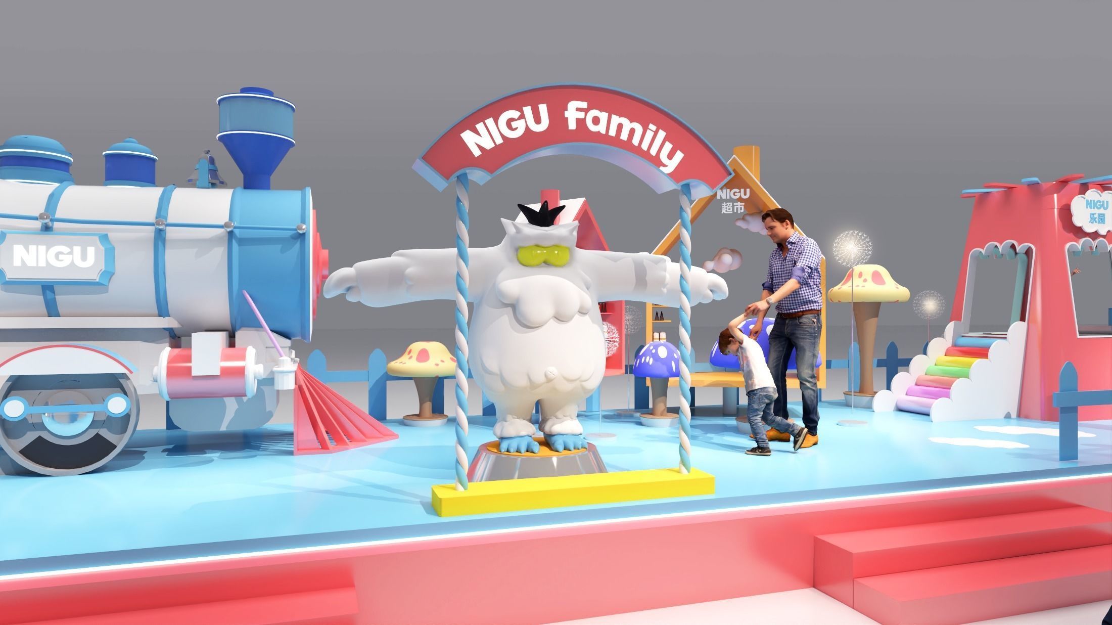 mall atrium booth 3D model | CGTrader