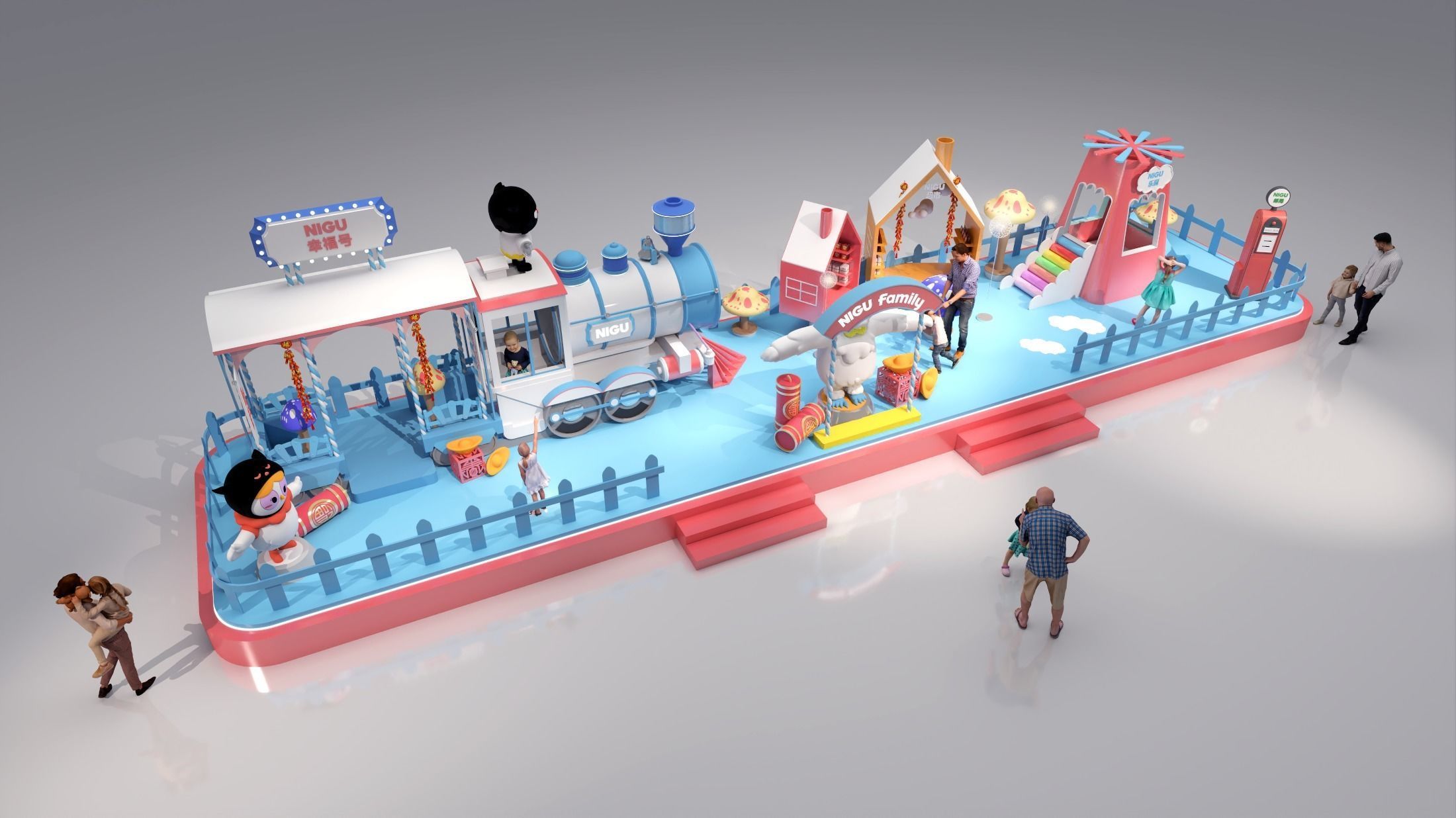 mall atrium booth 3D model | CGTrader