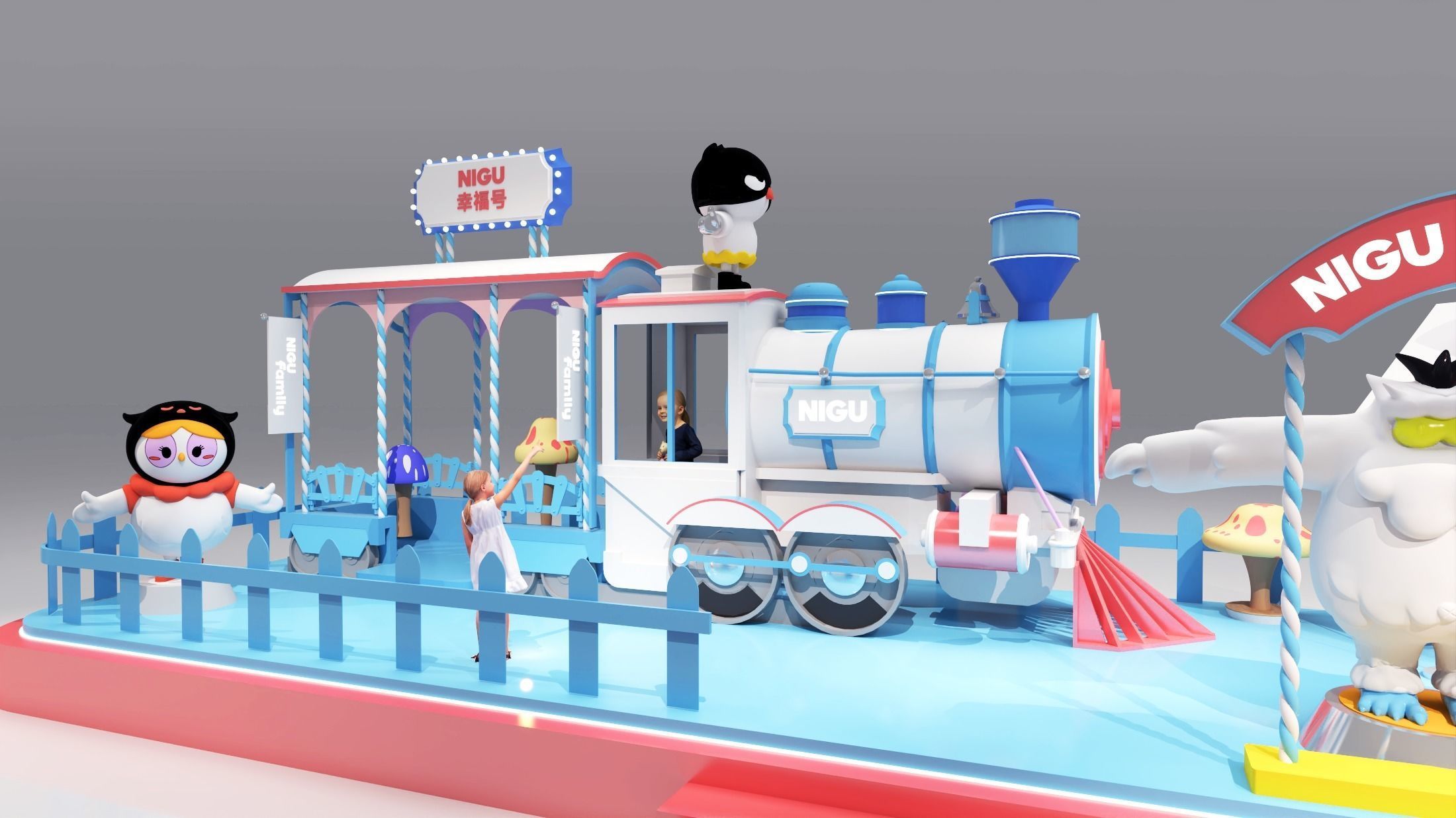 mall atrium booth 3D model | CGTrader