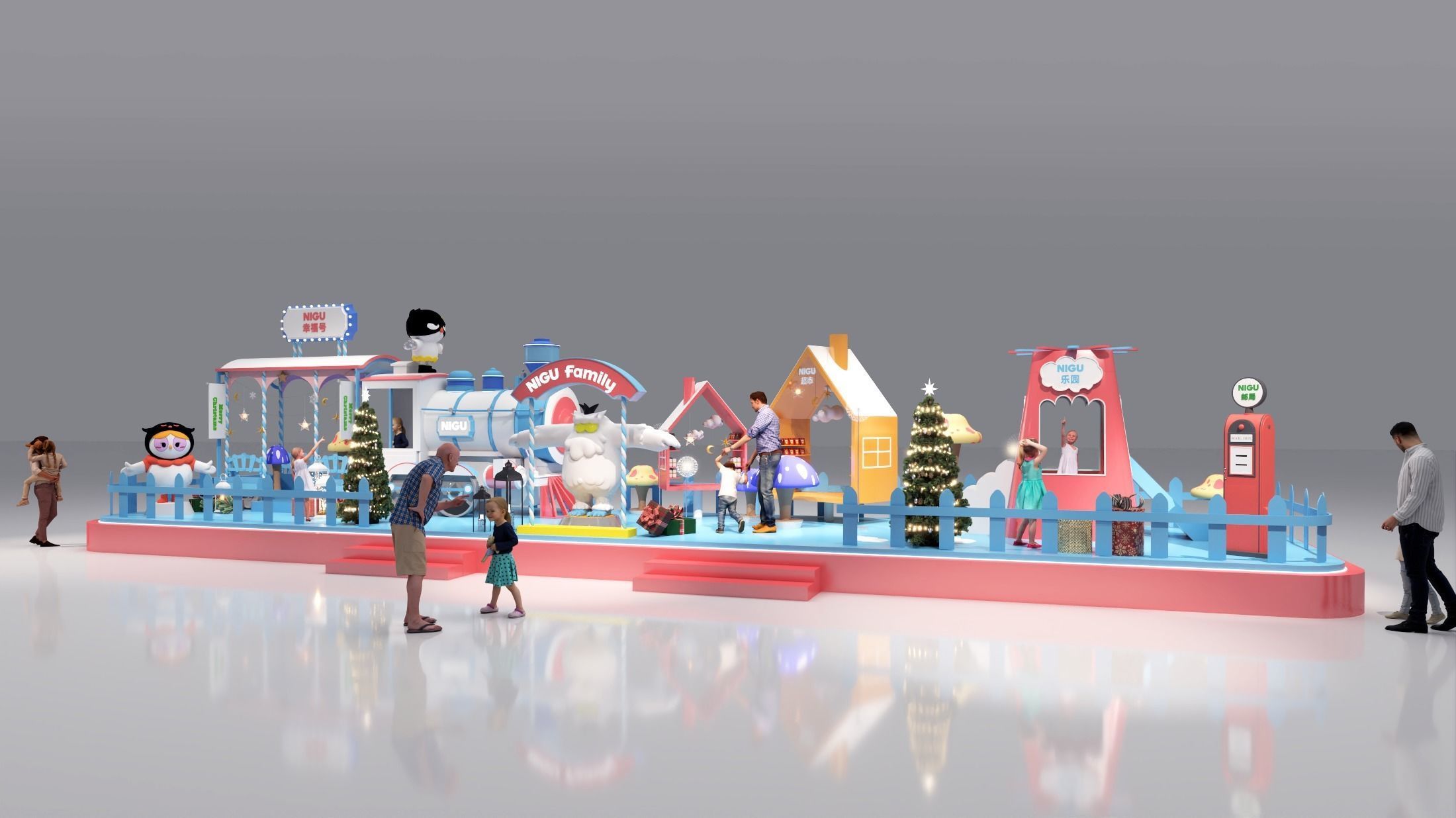 mall atrium booth 3D model | CGTrader