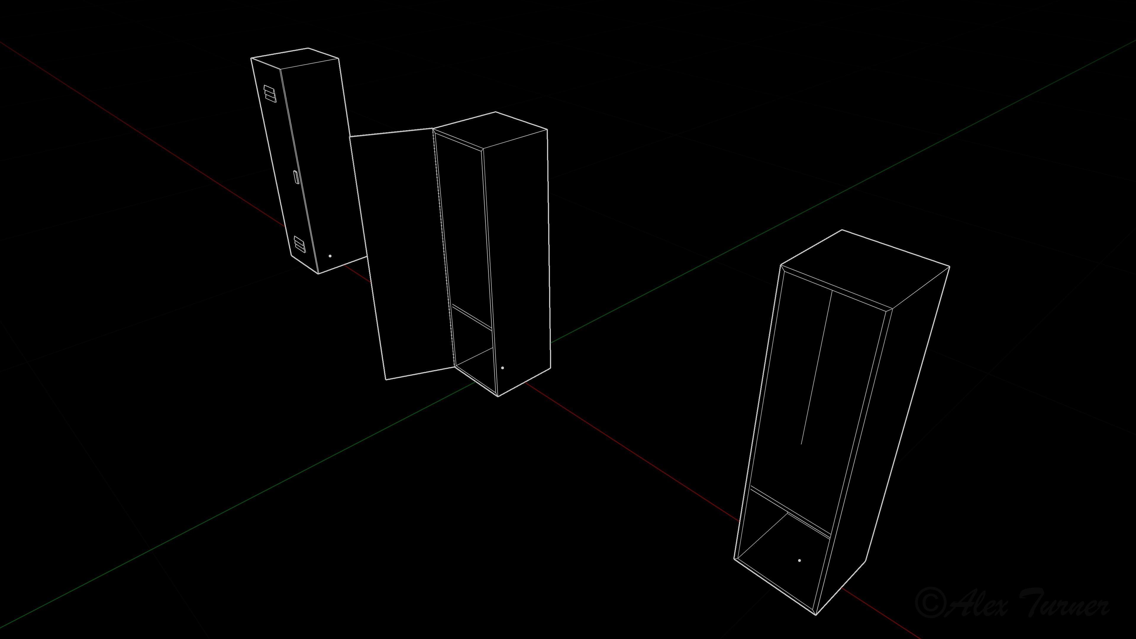 3D model Rusty Locker Pack VR / AR / low-poly | CGTrader