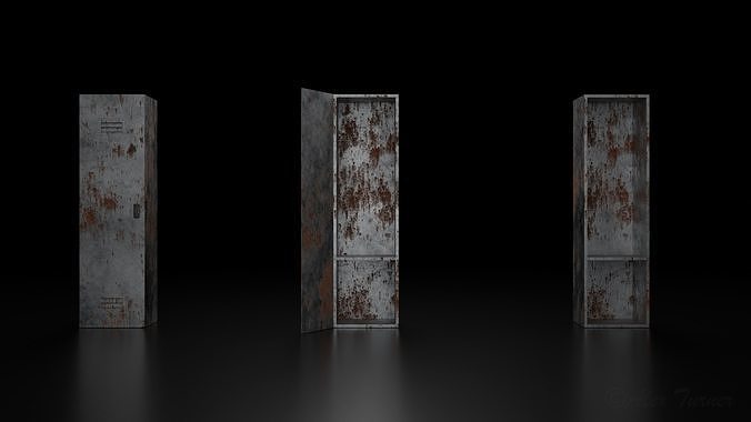 3D model Rusty Locker Pack VR / AR / low-poly | CGTrader