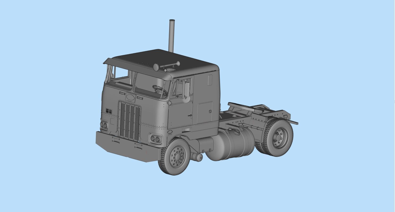3D printing STL print Old American Truck Model KIT 3D model 3D ...