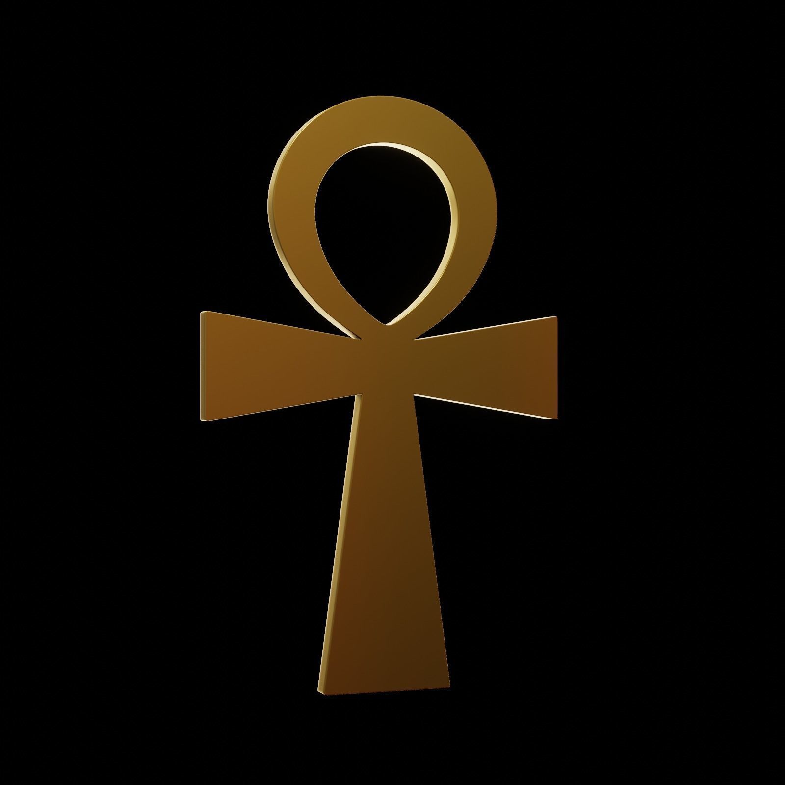 Ankh crux ansata free 3D model 3D printable | CGTrader