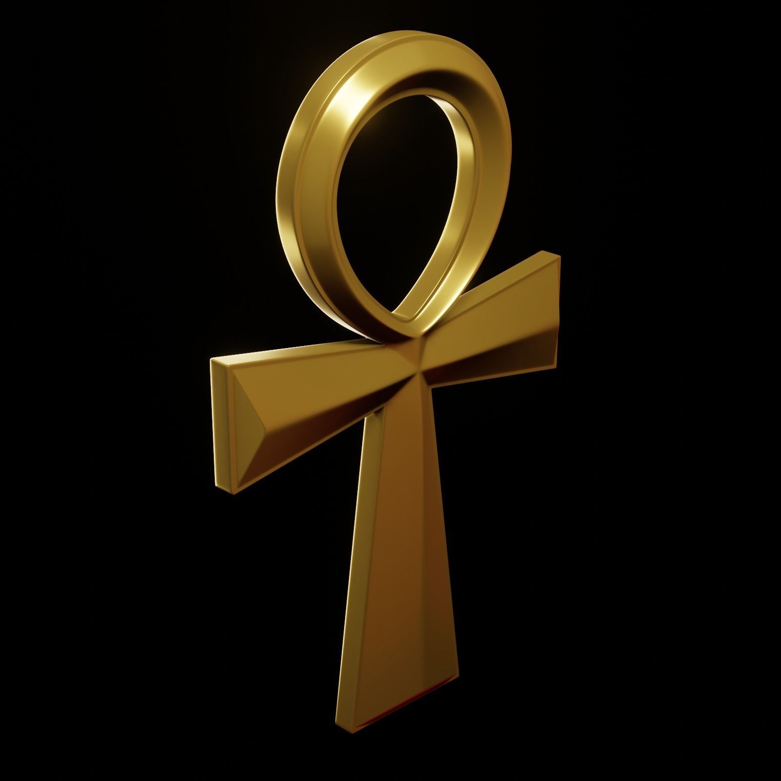 Ankh crux ansata free 3D model 3D printable | CGTrader