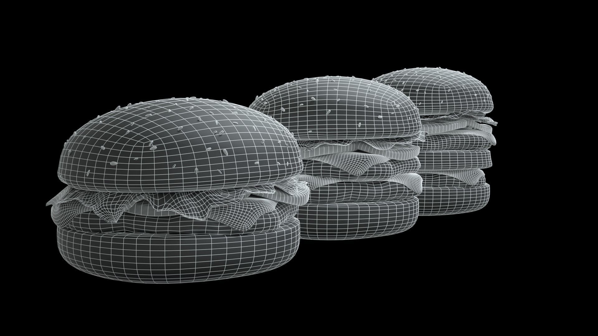 burger toy hamburger 3D model | CGTrader