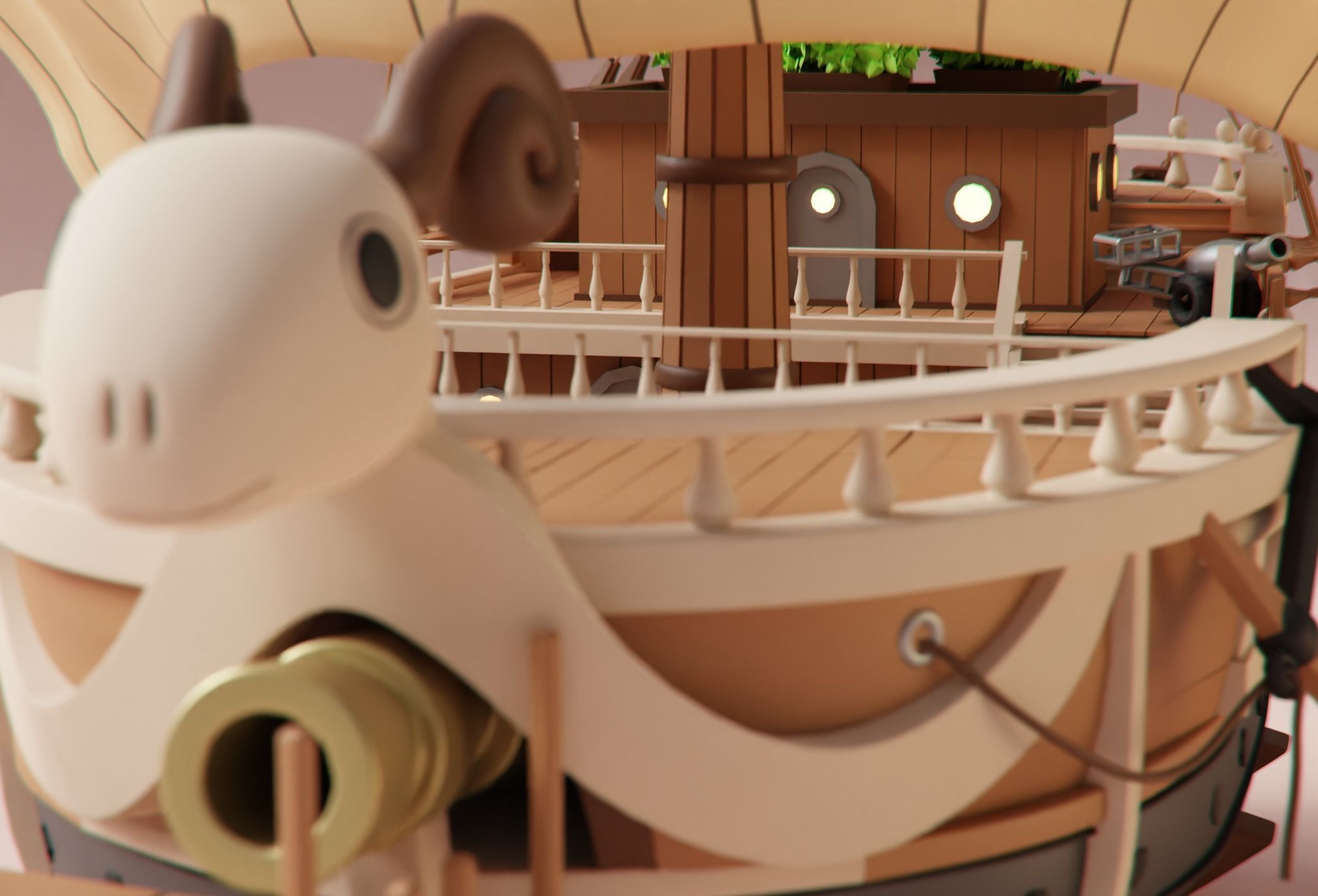One Piece Going Merry Grand Ship 3D model | CGTrader