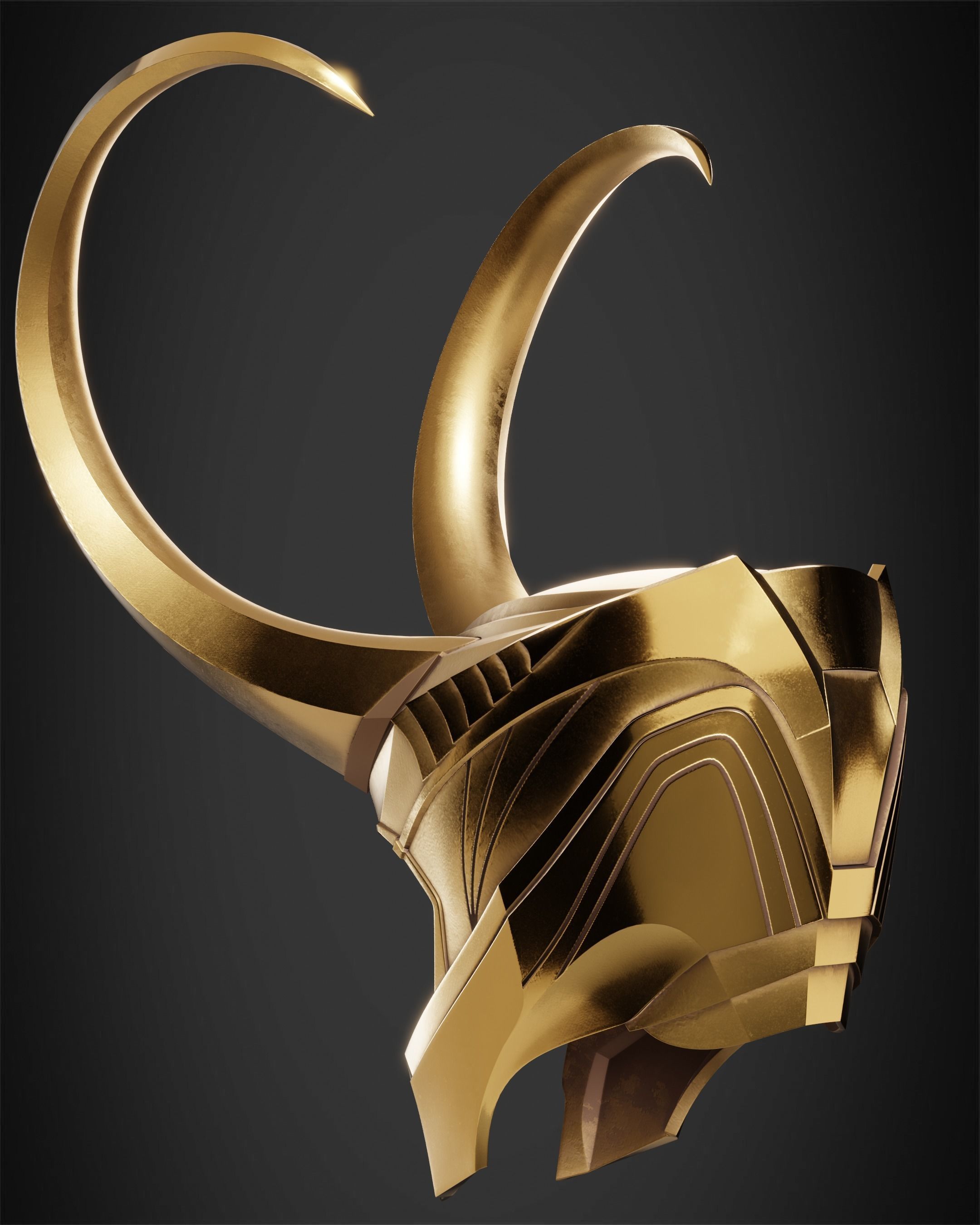 The Avengers Loki Crown for Cosplay 3D model 3D printable | CGTrader