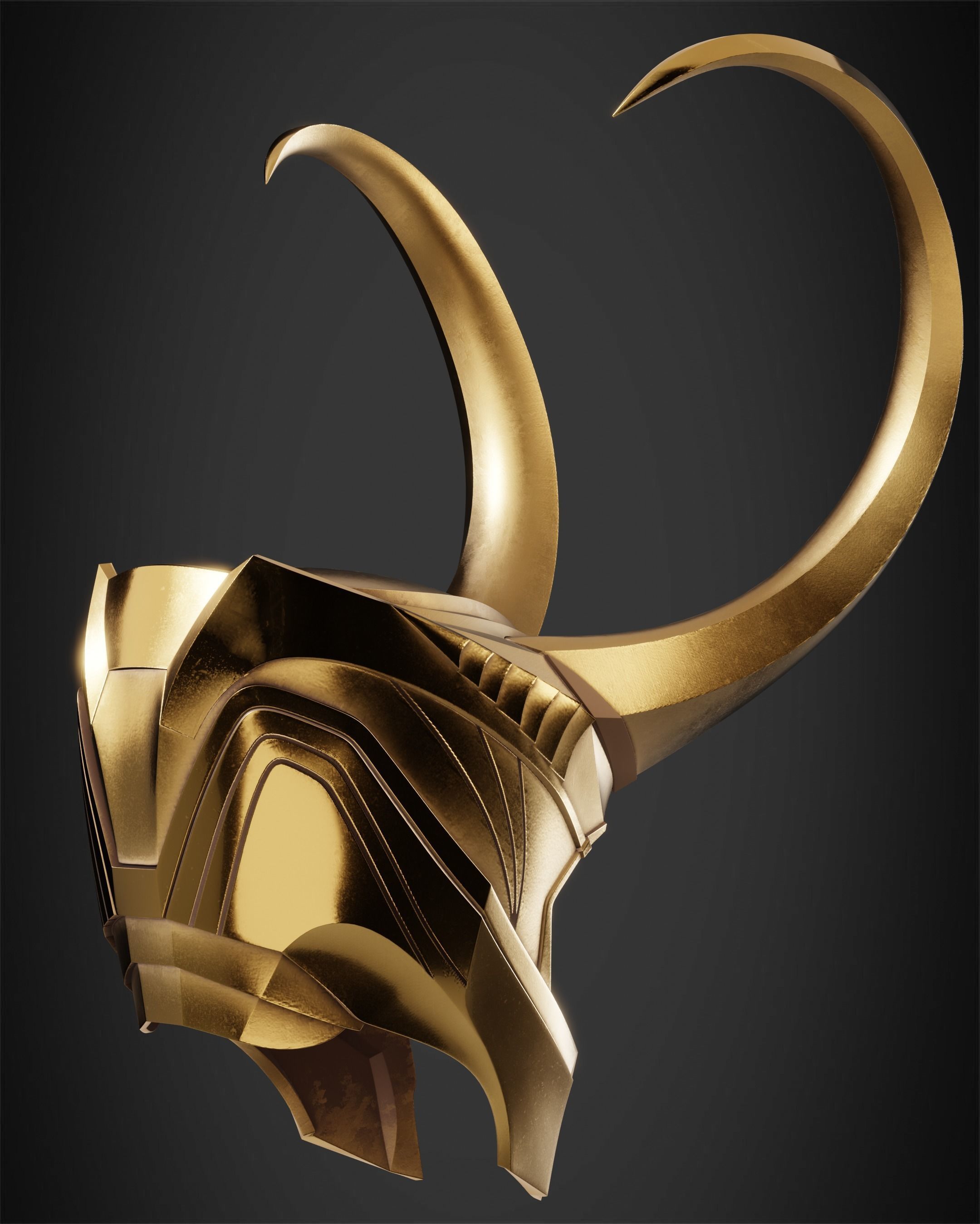 The Avengers Loki Crown for Cosplay 3D model 3D printable | CGTrader