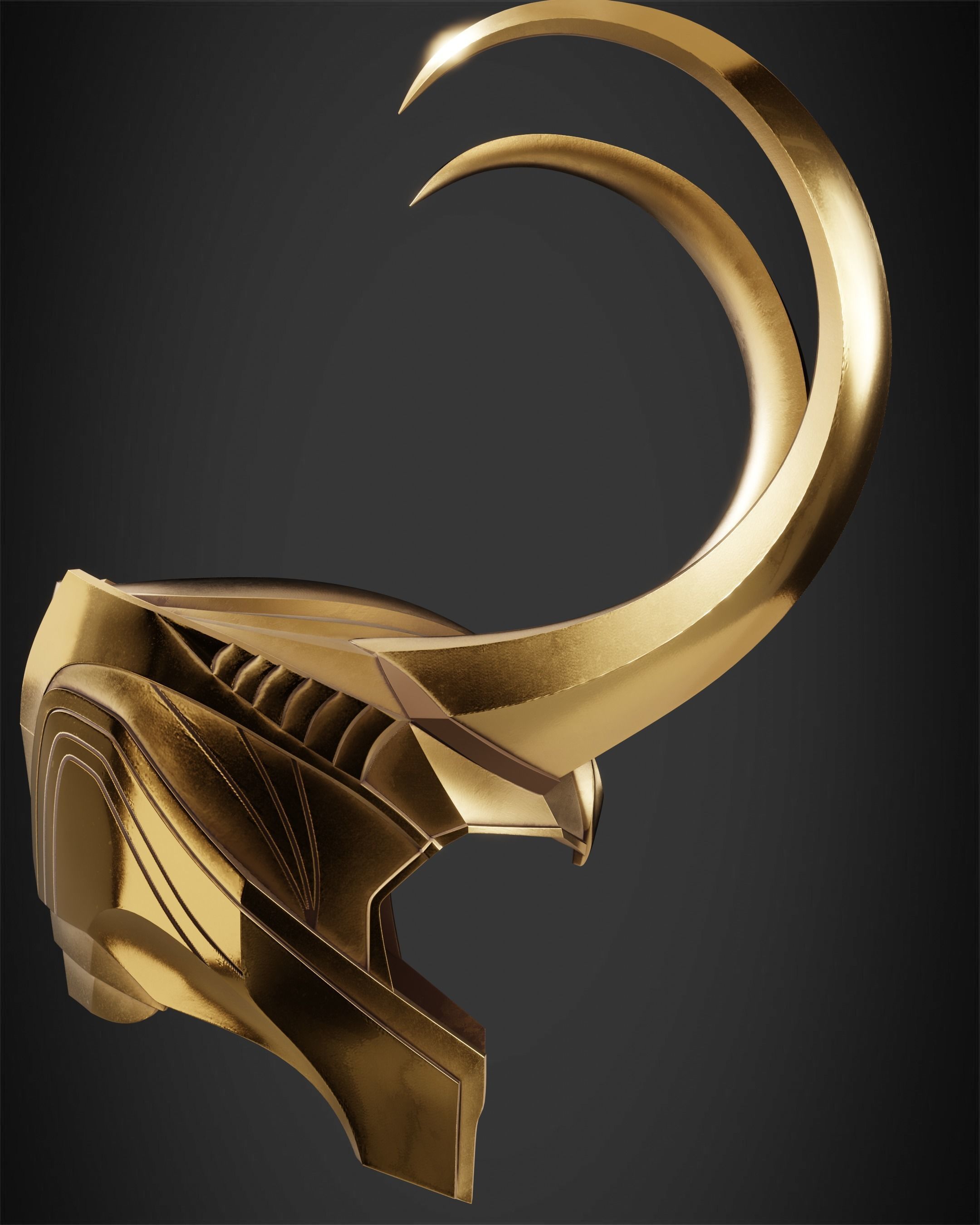 The Avengers Loki Crown for Cosplay 3D model 3D printable | CGTrader
