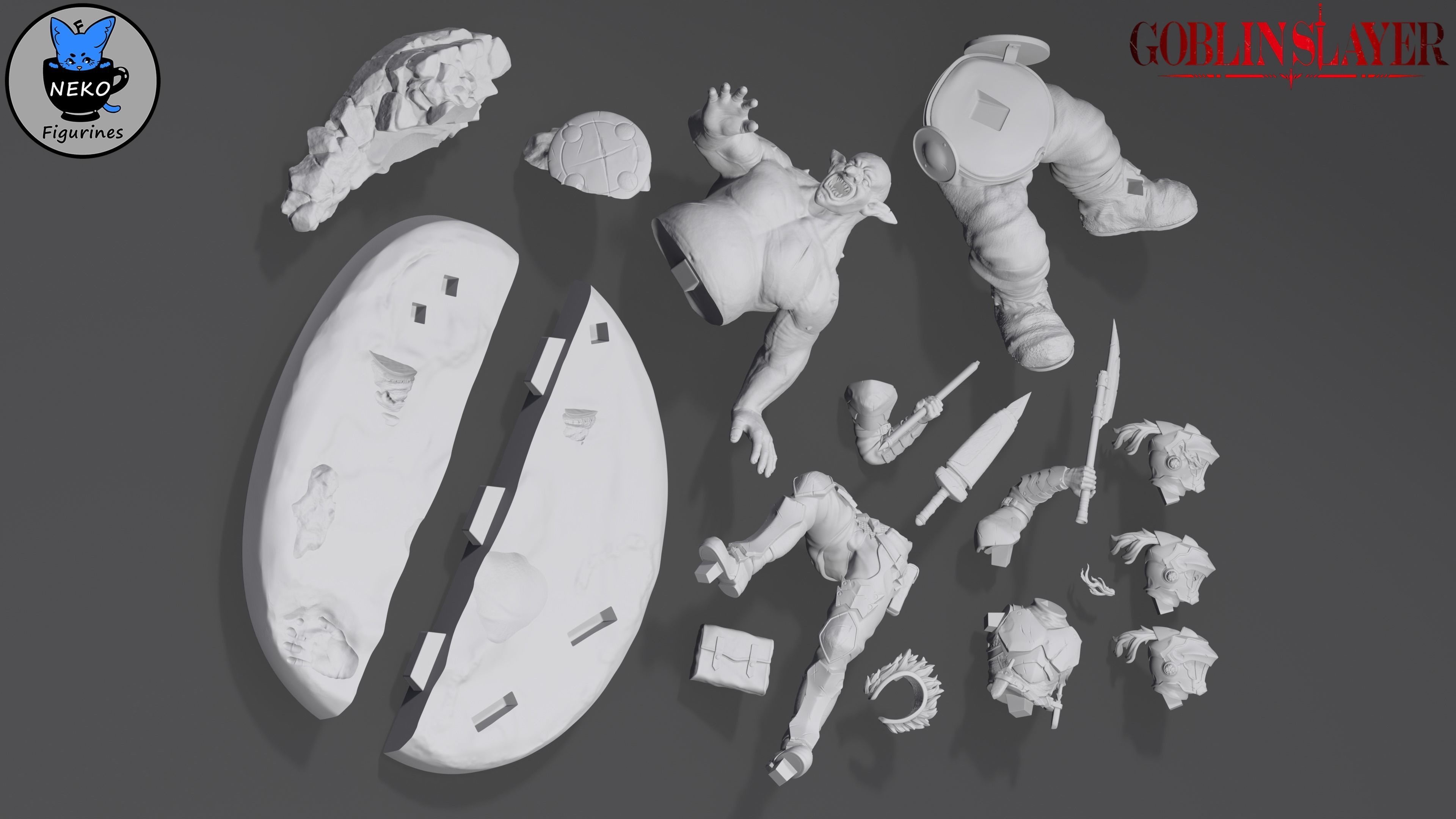 Goblin Slayer - STL Anime Figurine for 3D Printing 3D model 3D ...