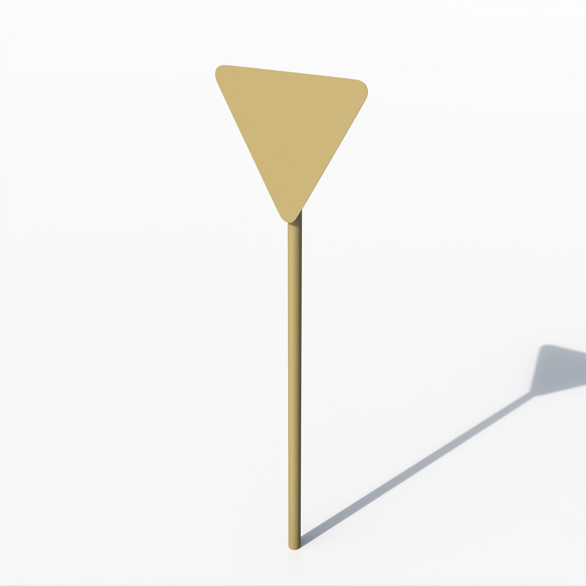 Road sign - Give way 3D model | CGTrader