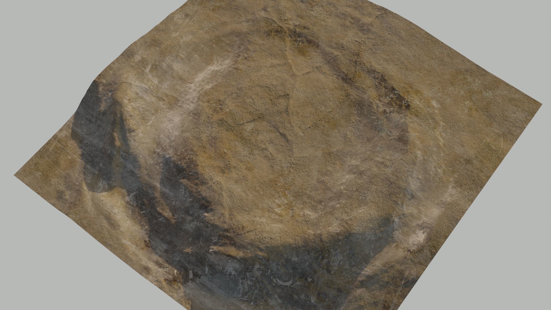 3D model Landscape piece of paper with rock VR / AR / low-poly | CGTrader