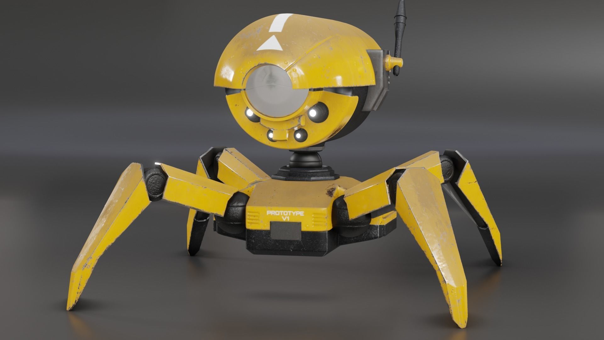 3D model Spider Drone VR / AR / low-poly | CGTrader