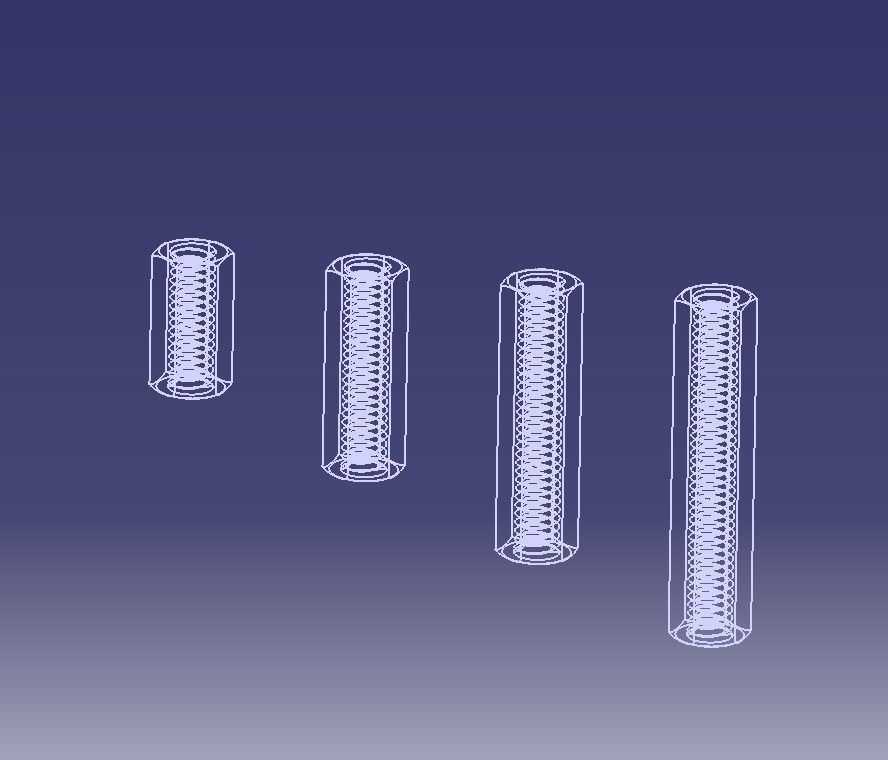 M6 Hexagonal Stud Connector 3D model 3D printable | CGTrader