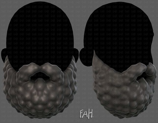 3D model Beard V42 VR / AR / low-poly | CGTrader