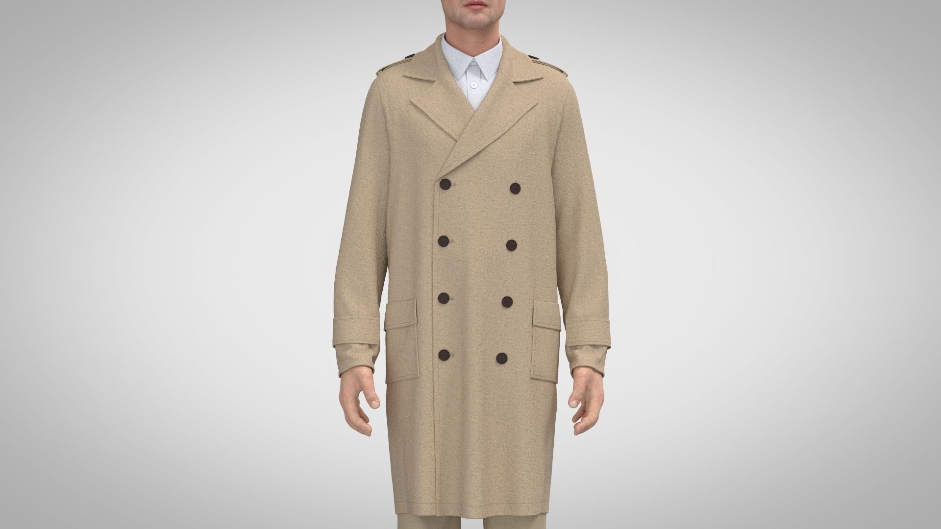 Military Coat 3D model | CGTrader