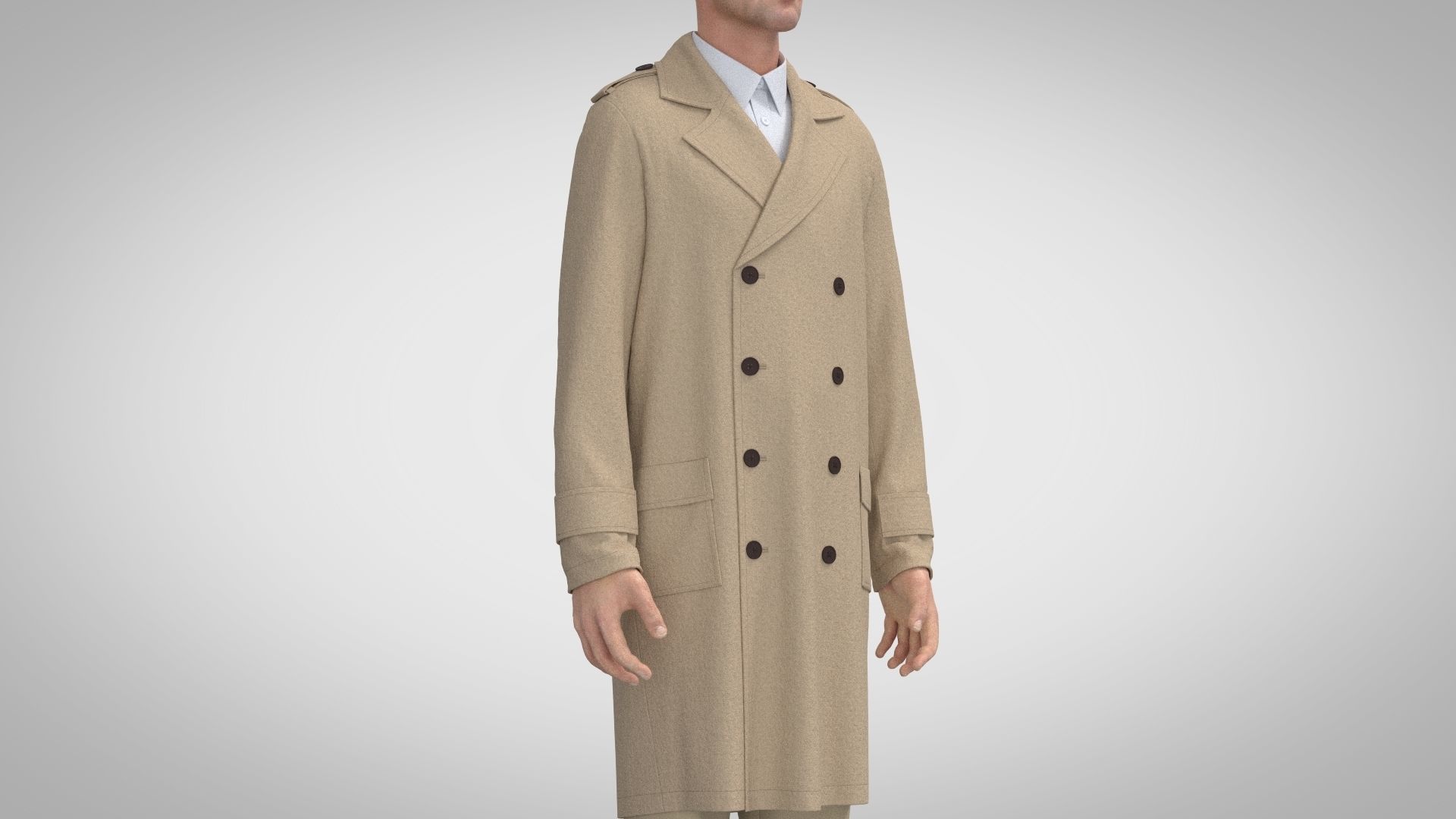 Military Coat 3D model | CGTrader