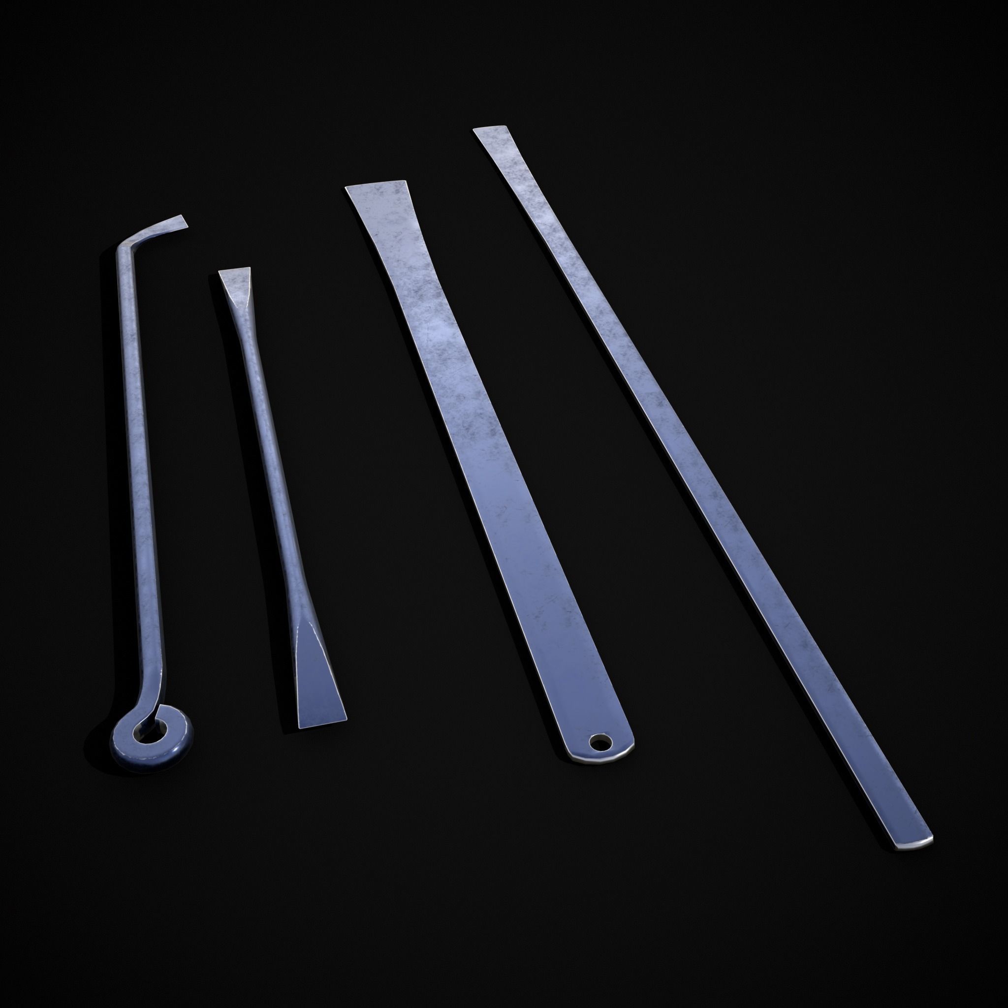 3D model Pry Bars VR / AR / low-poly | CGTrader