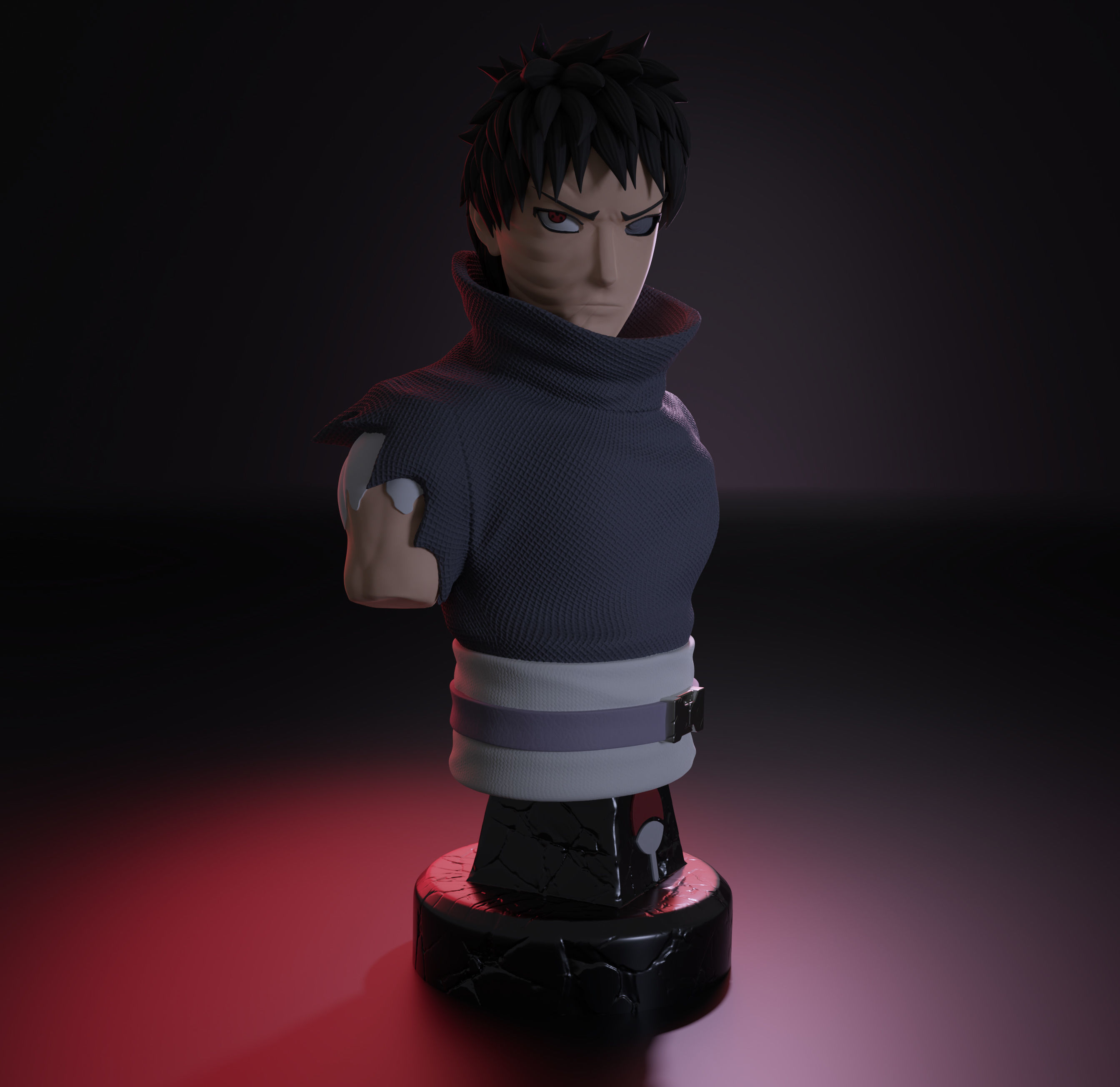 OBITO UCHIHA BUST 3D model 3D printable | CGTrader